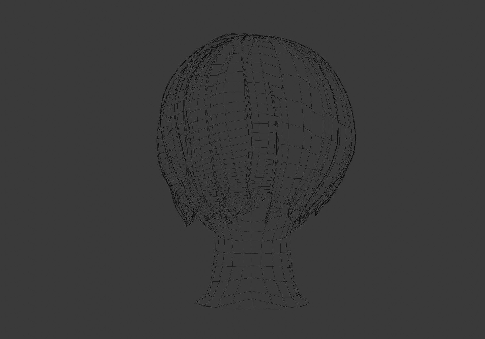 cartoon bangs hairstyle 3D model | CGTrader