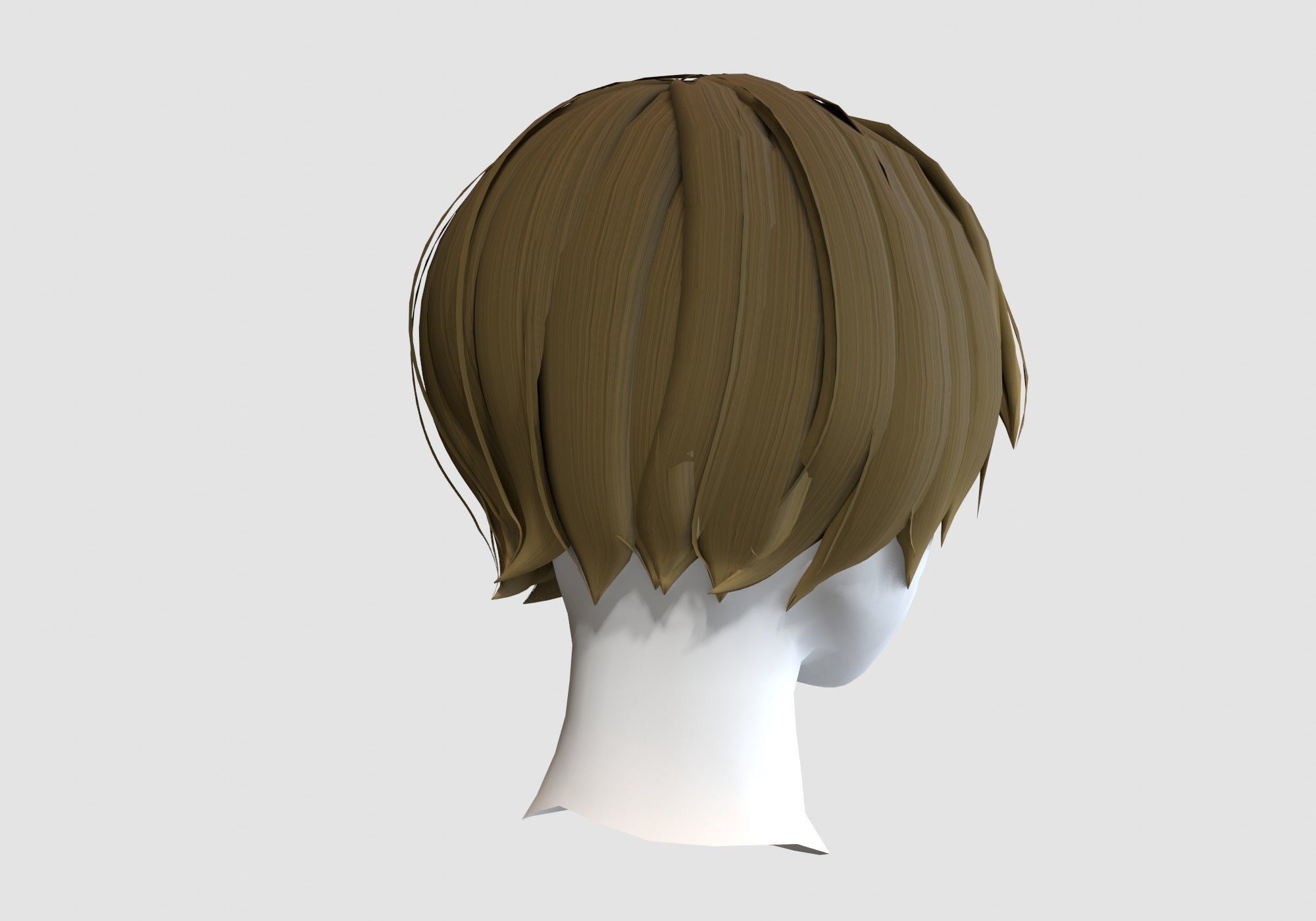 cartoon bangs hairstyle 3D model | CGTrader
