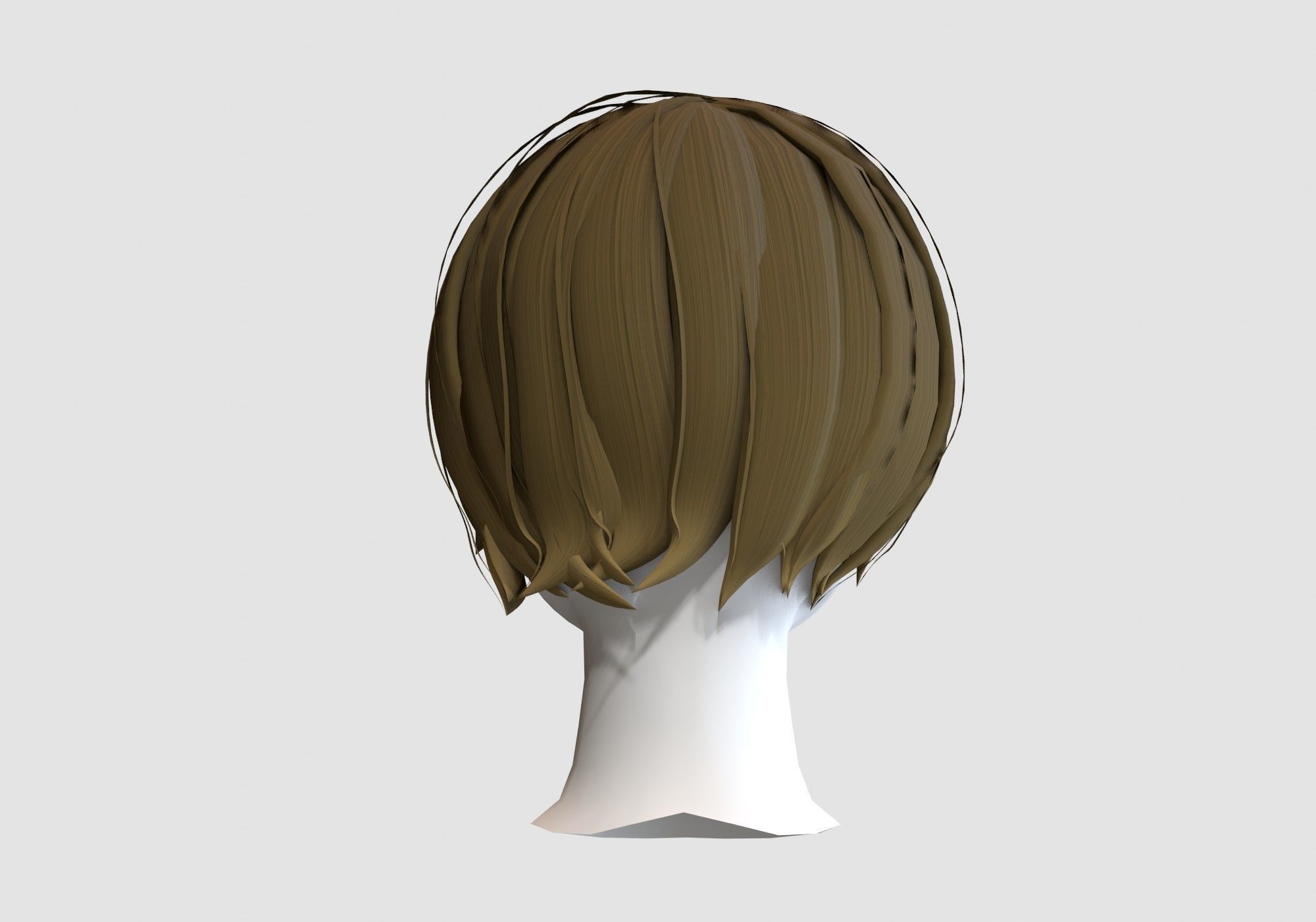 cartoon bangs hairstyle 3D model | CGTrader