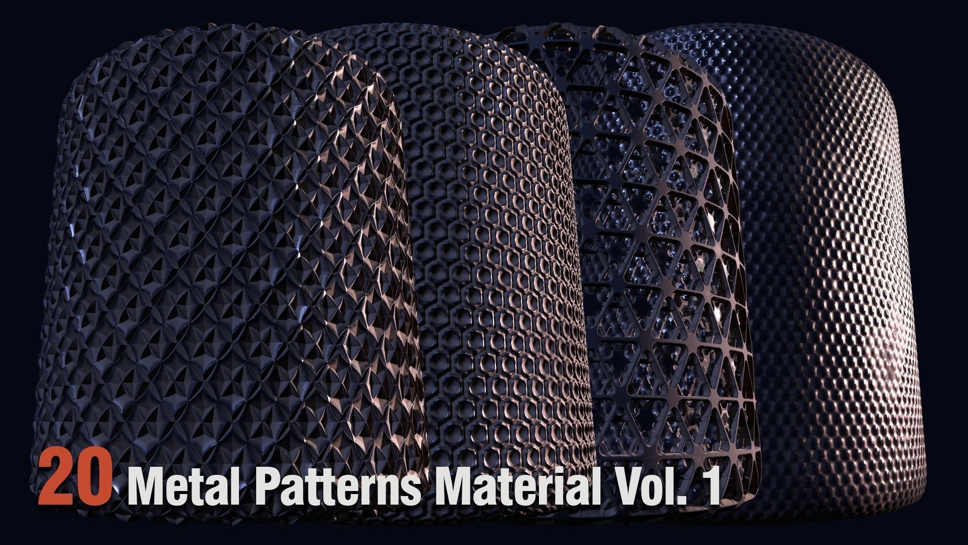 20 Metal Patterns PBR Material Texture | CGTrader