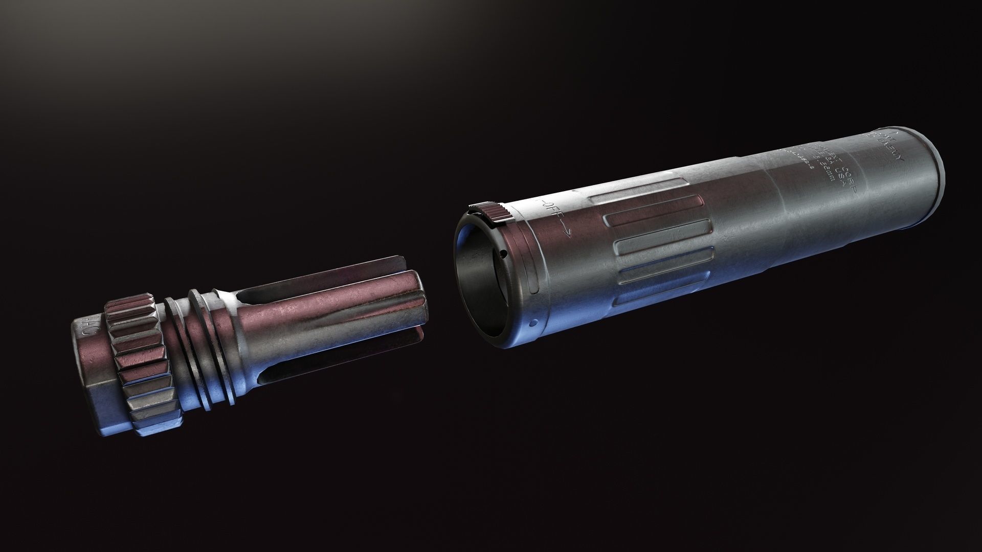 3D model AAC M4 2000 suppressor VR / AR / low-poly | CGTrader