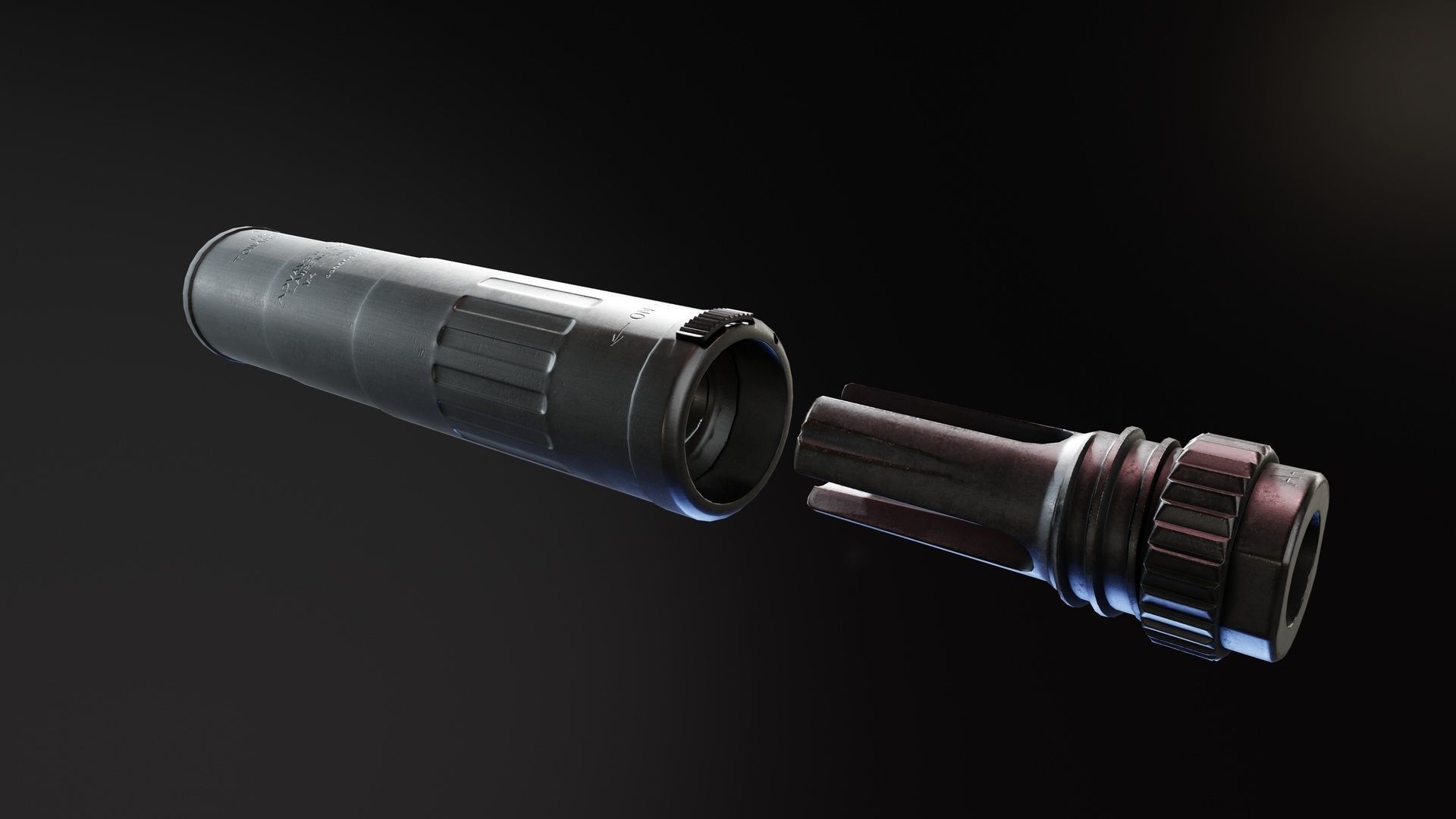 3D model AAC M4 2000 suppressor VR / AR / low-poly | CGTrader