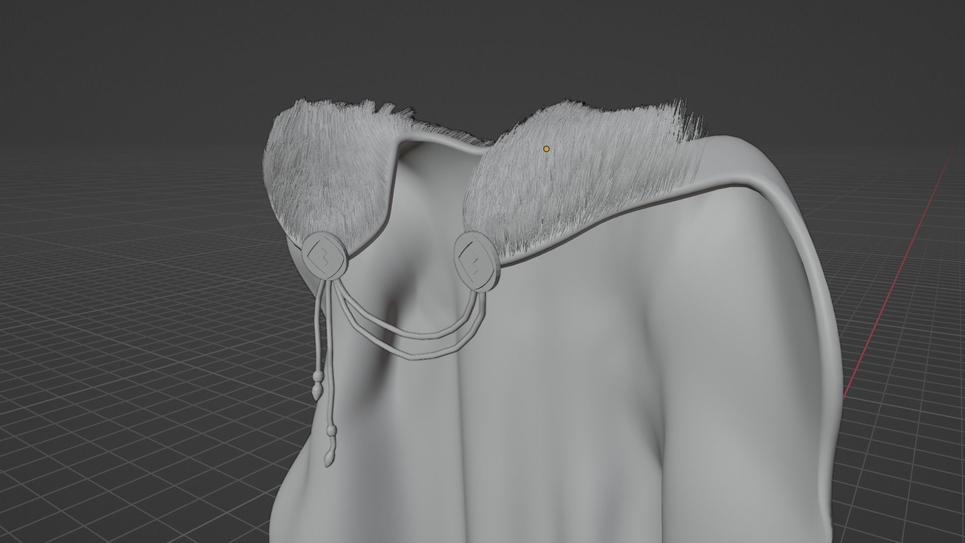Long Cape 3D model | CGTrader
