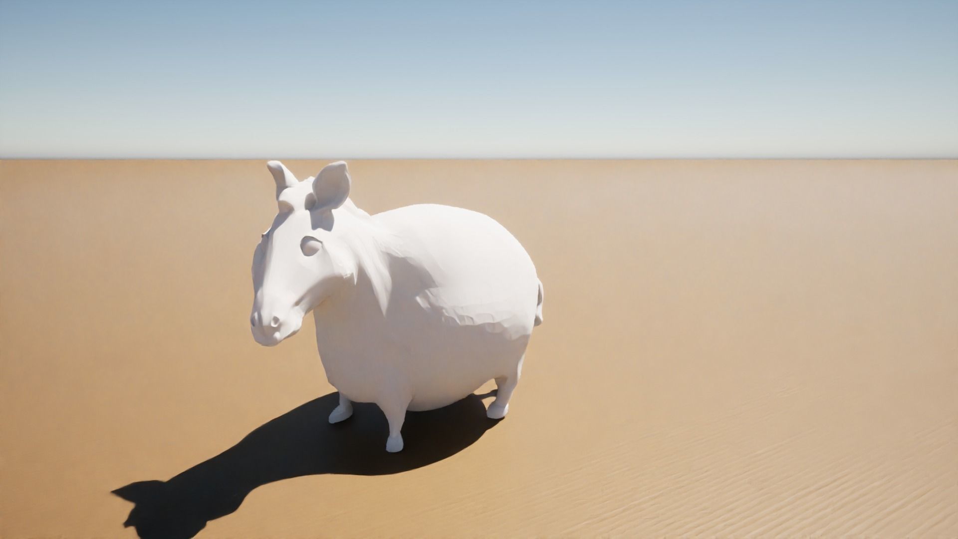 Fat Zebra Figurine Sculpture 3D model 3D printable | CGTrader