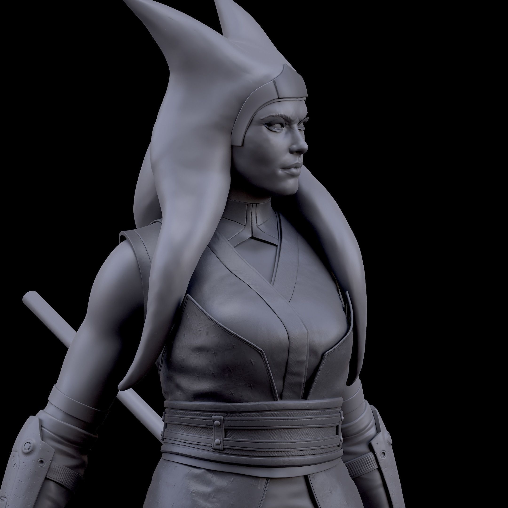 Togruta Jedi Ahsoka Tano Style 3d Model 3d Printable Cgtrader