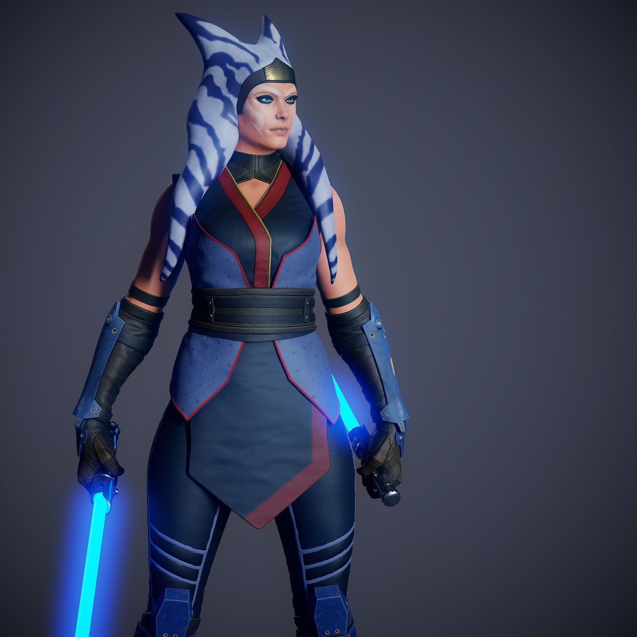 Togruta Jedi Ahsoka Tano Style 3d Model 3d Printable Cgtrader