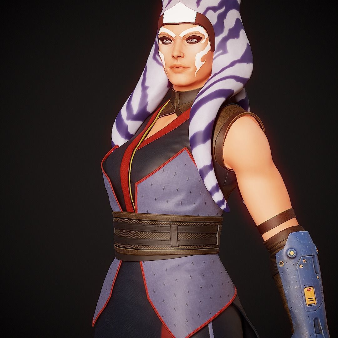 Togruta jedi Ahsoka Tano style 3D model 3D printable | CGTrader