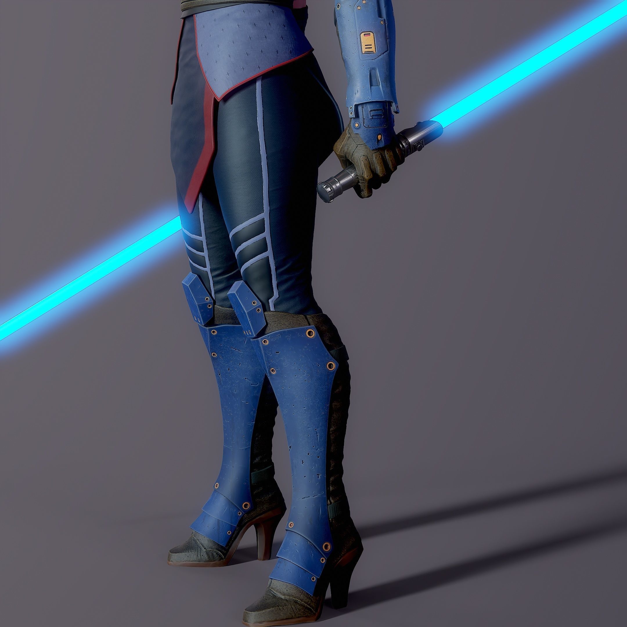 Togruta jedi Ahsoka Tano style 3D model 3D printable | CGTrader