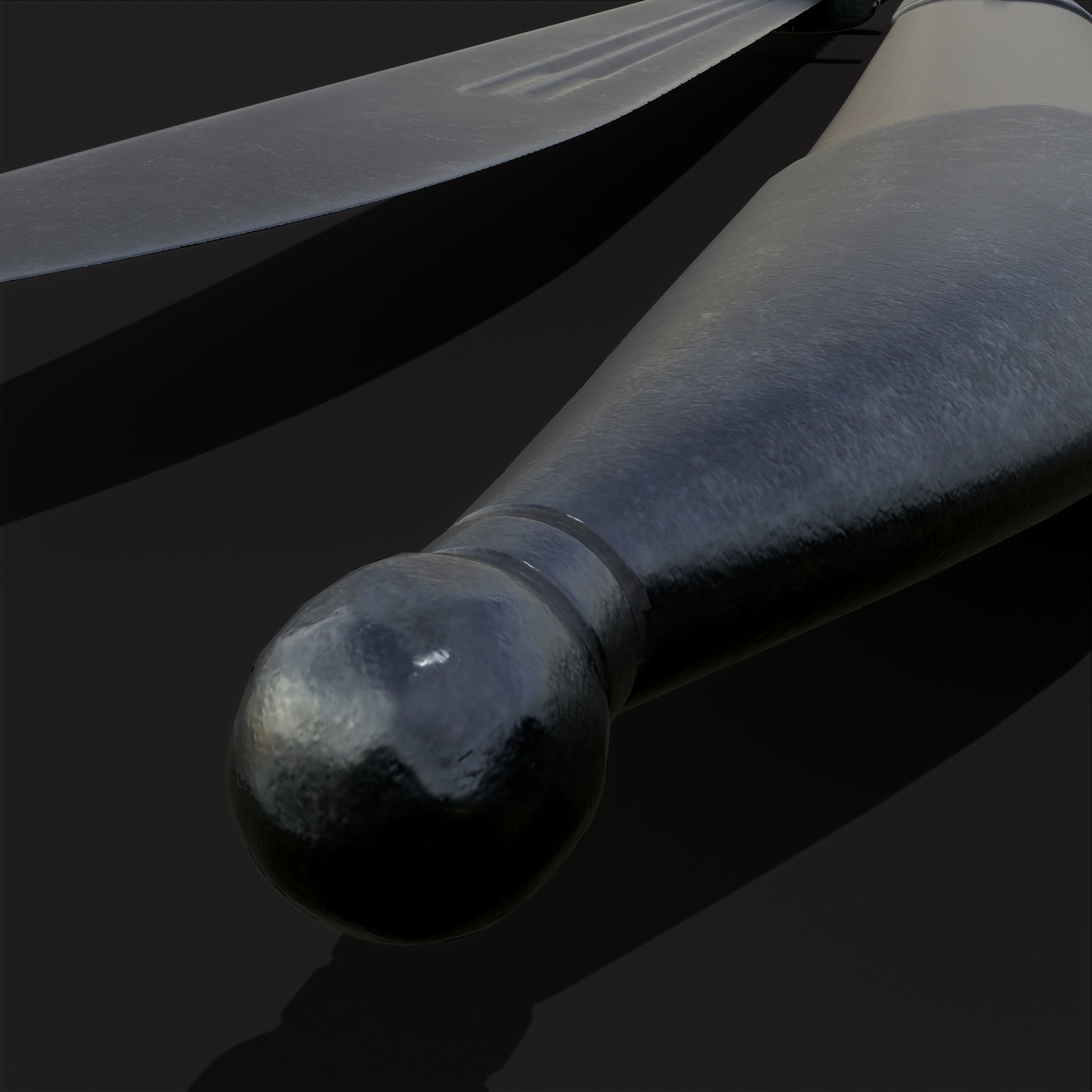 3D model Medieval Germanic Seax Short Sword VR / AR / low-poly | CGTrader