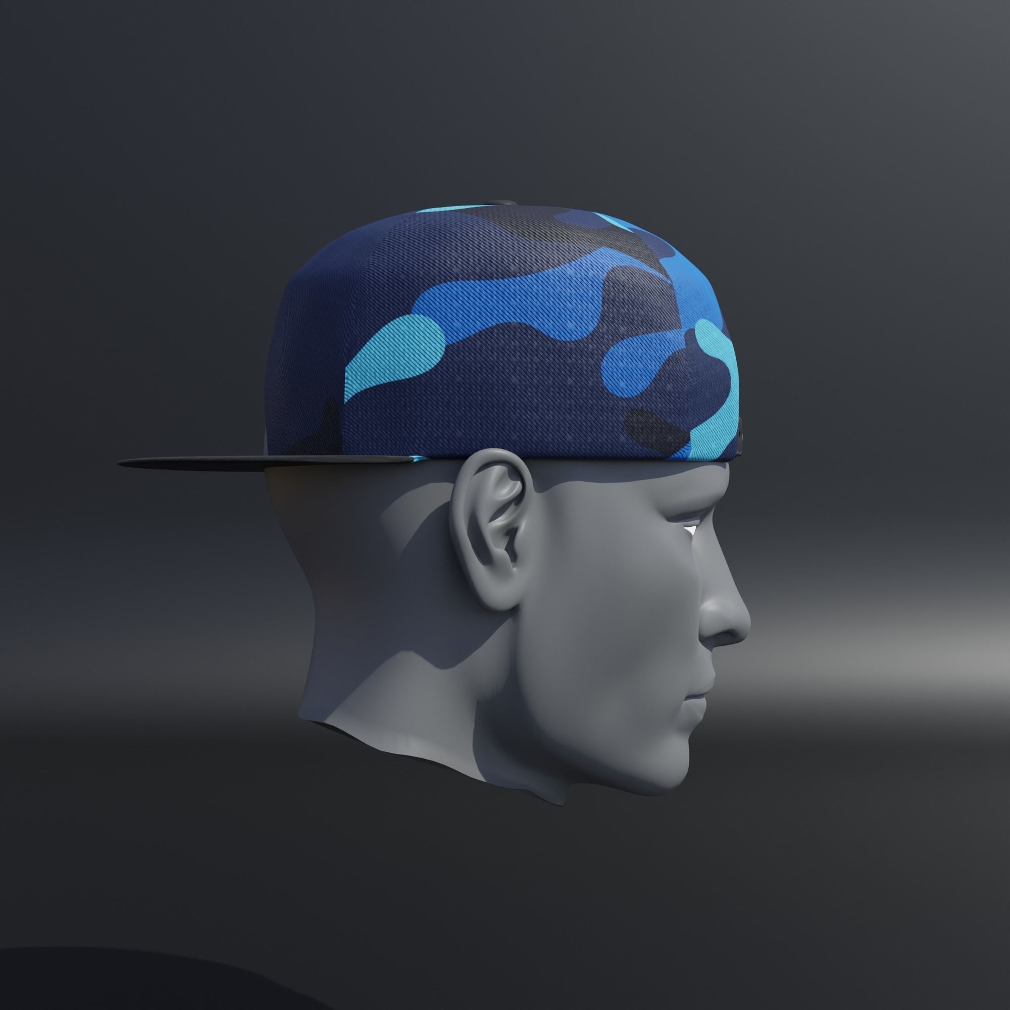 Snapback Cap 3D model | CGTrader