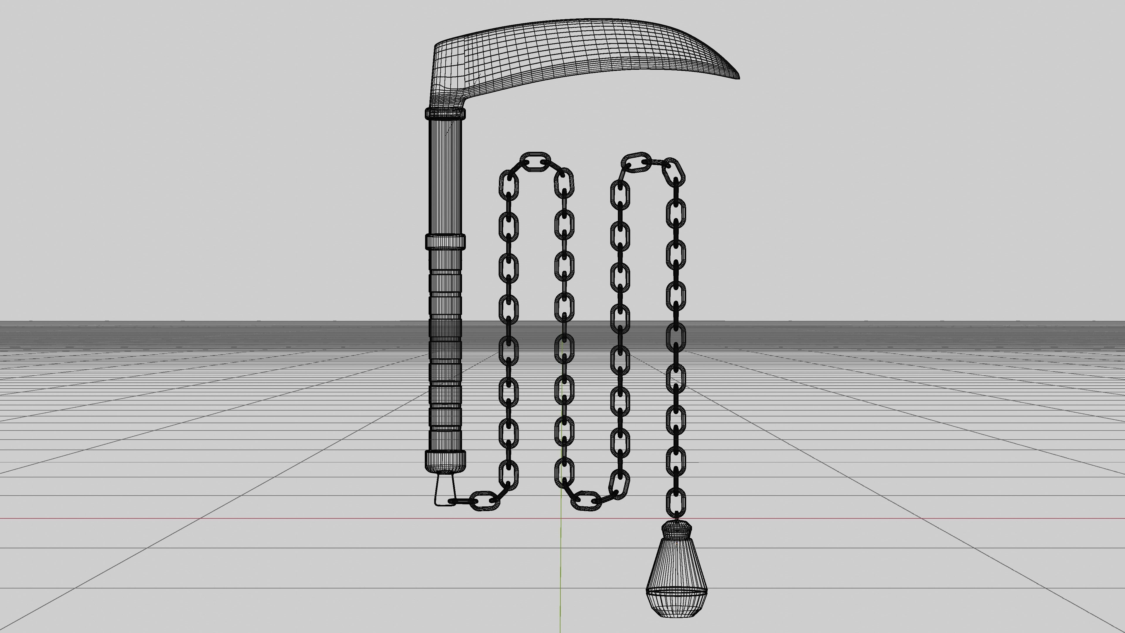 Chain and Sickle 3D Model 3D model | CGTrader
