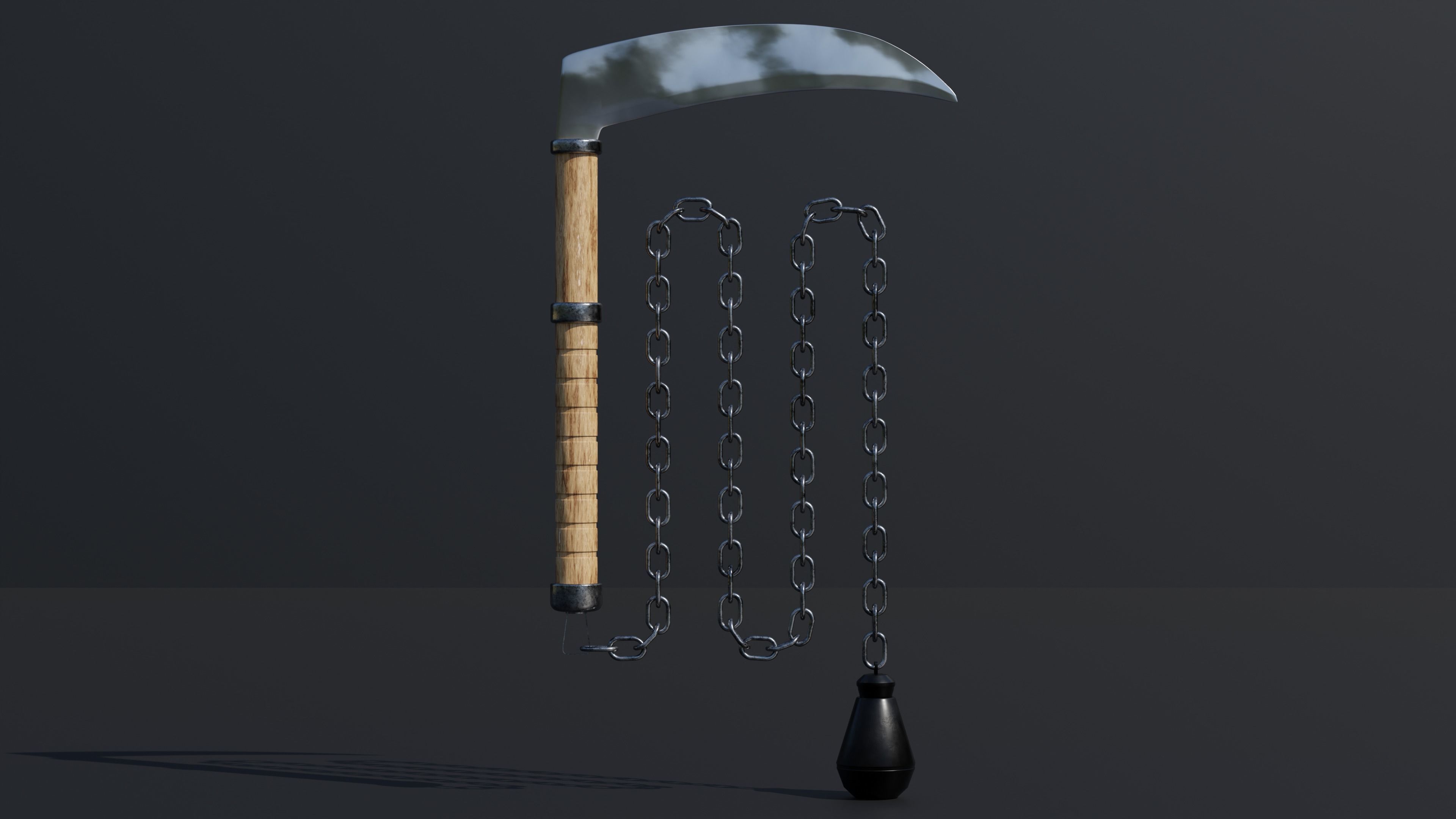 Chain and Sickle 3D Model 3D model | CGTrader