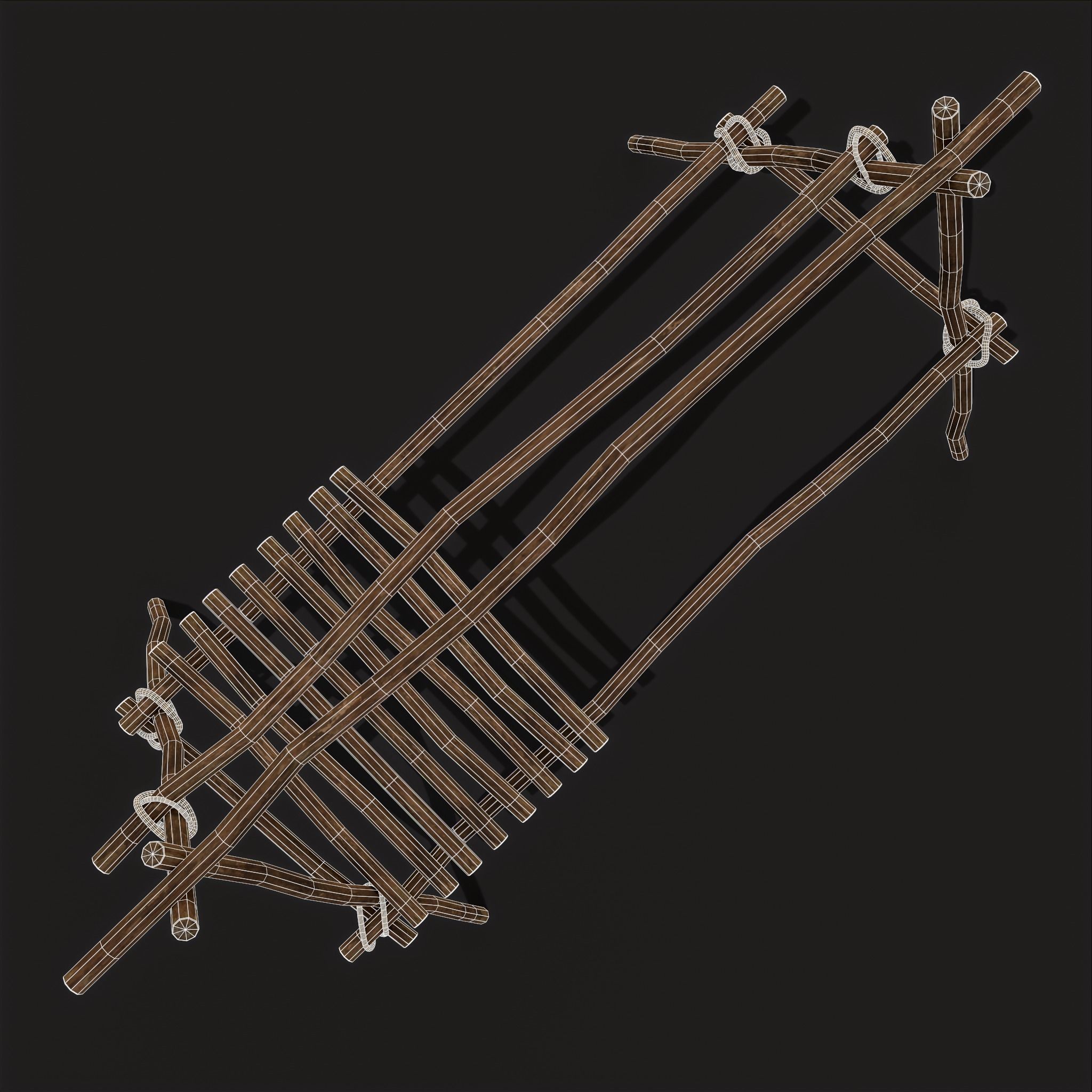 3D model Rustic Native American Chippewa Kitchen VR / AR / low-poly ...