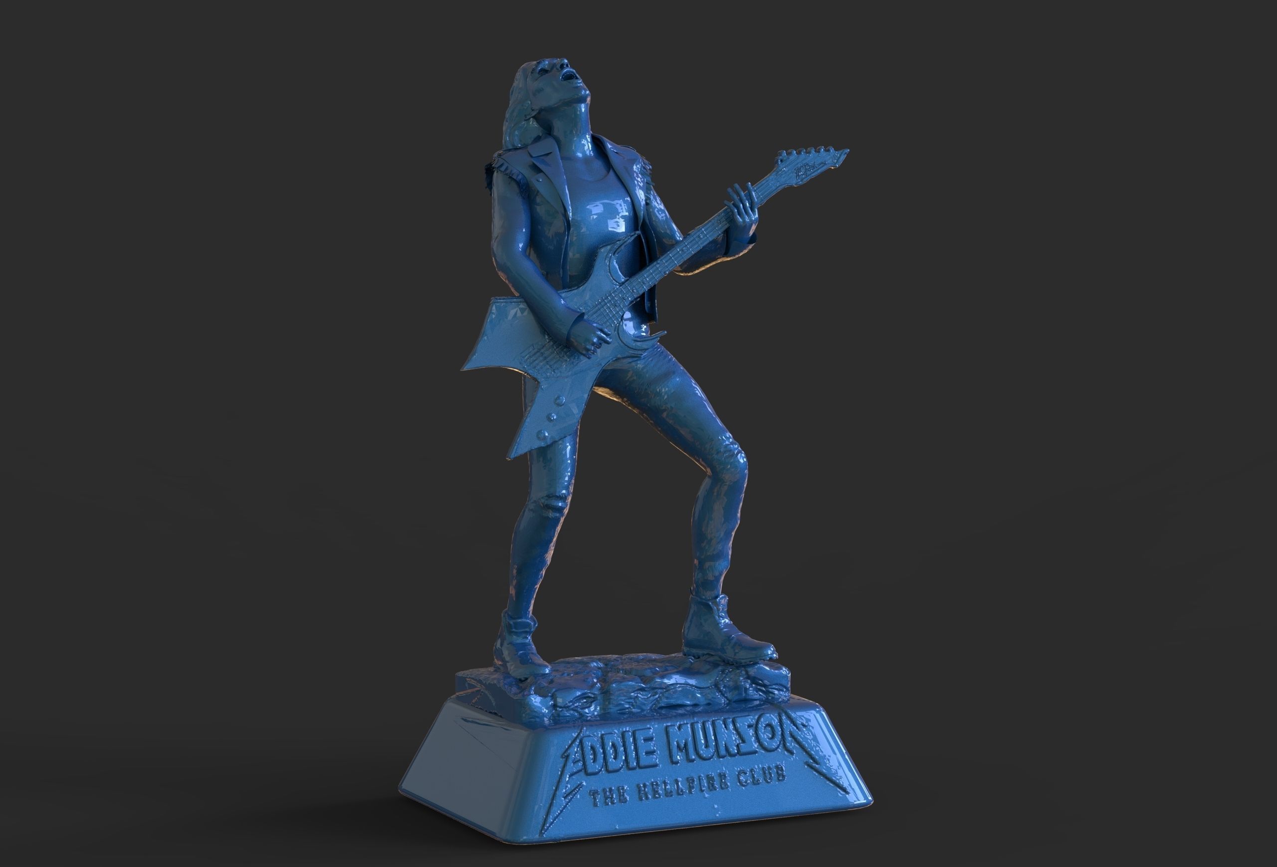 Eddie Munson Sculpture 3D model 3D printable | CGTrader