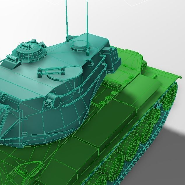 3D model M47 Patton Tank VR / AR / low-poly | CGTrader