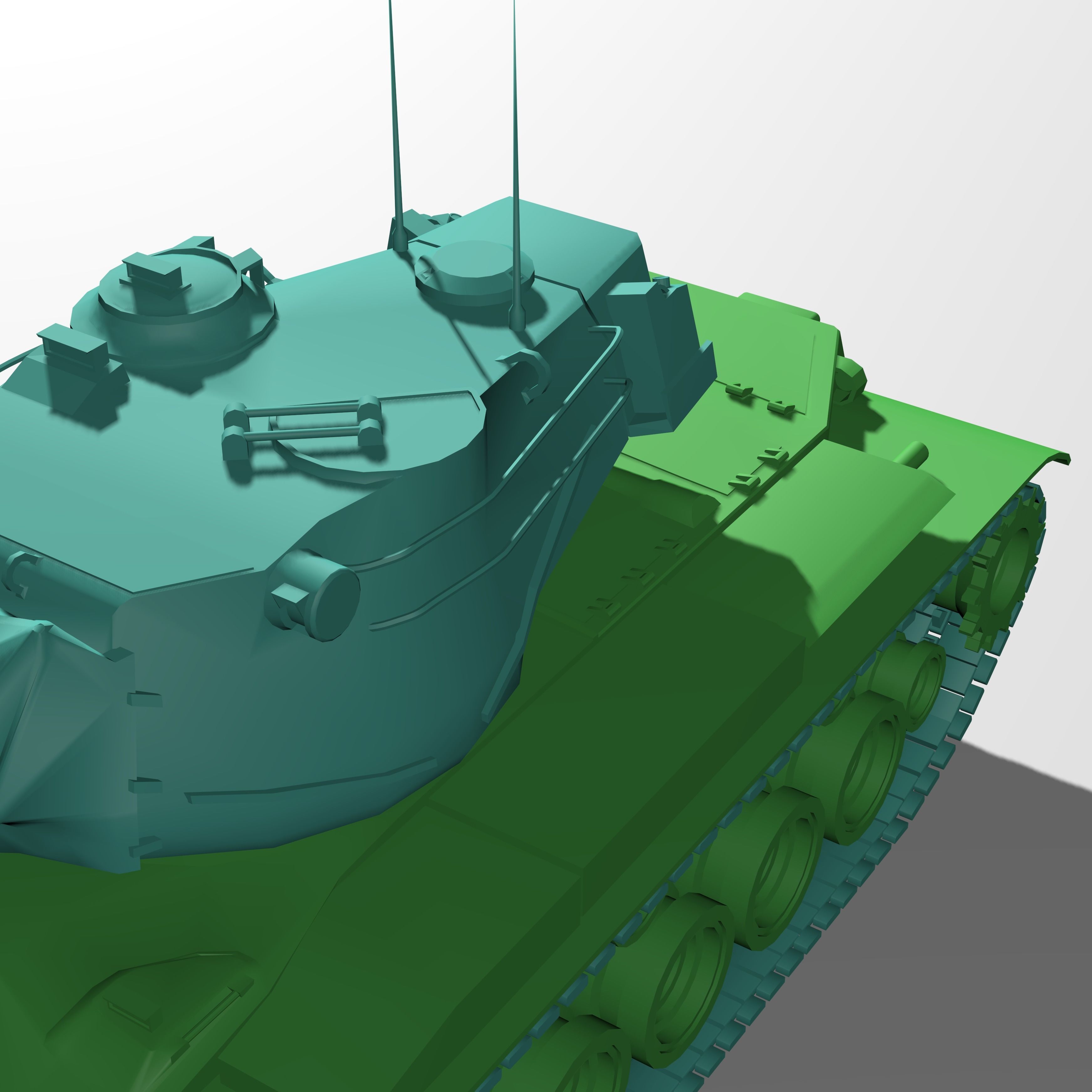 3D model M47 Patton Tank VR / AR / low-poly | CGTrader