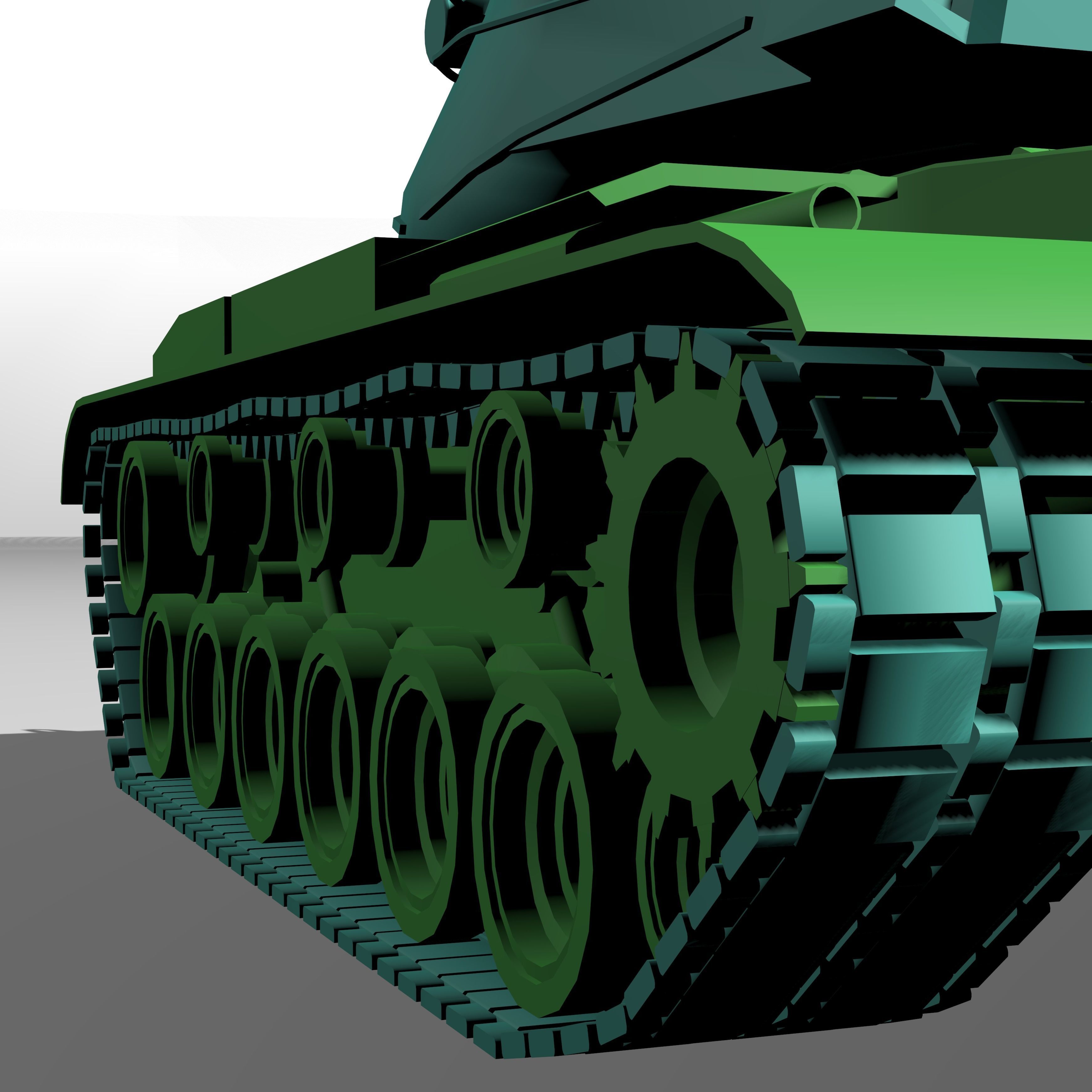 3D model M47 Patton Tank VR / AR / low-poly | CGTrader