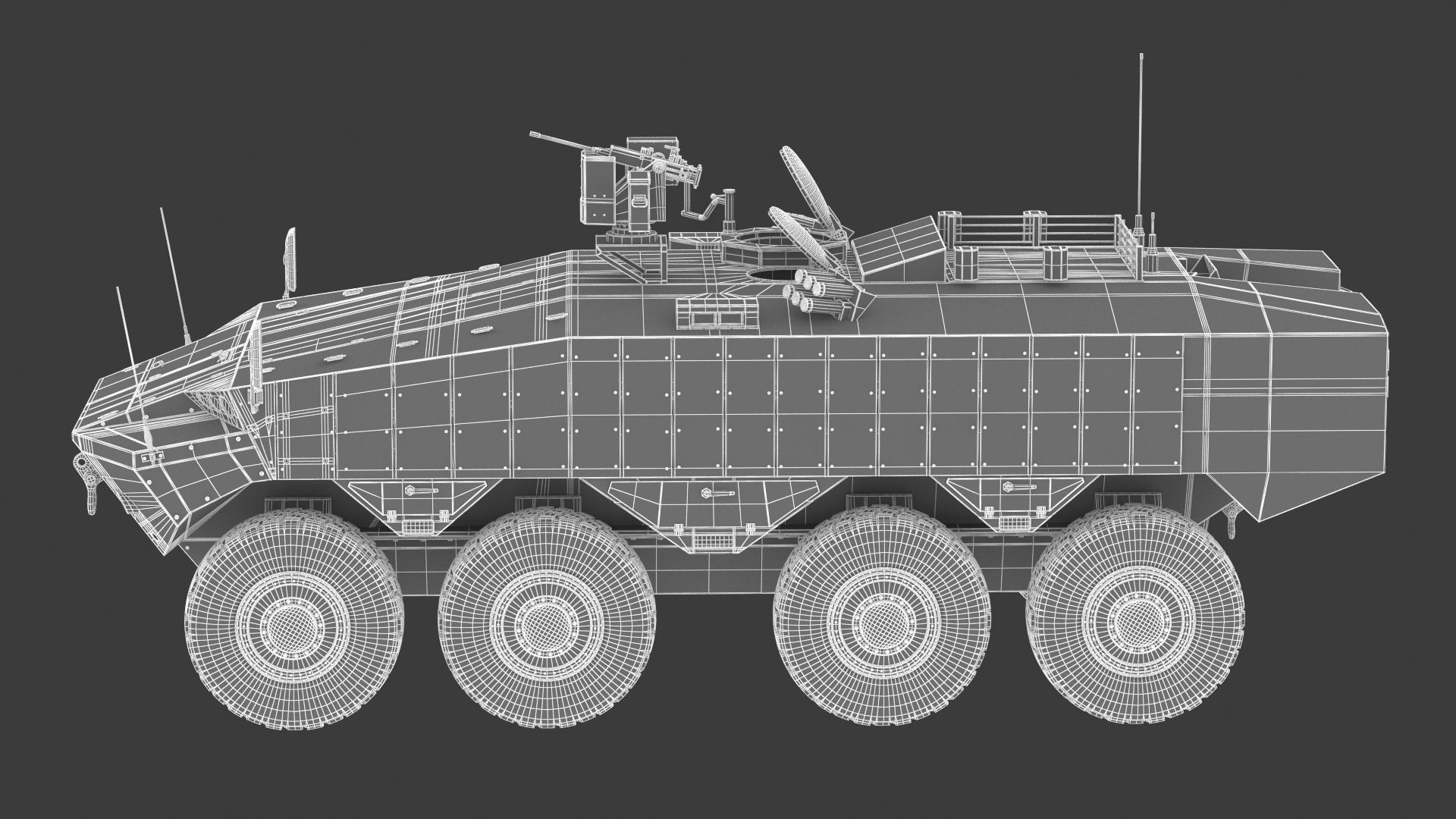 Eitan 8x8 APC Armoured Fighting Vehicle 3D model | CGTrader