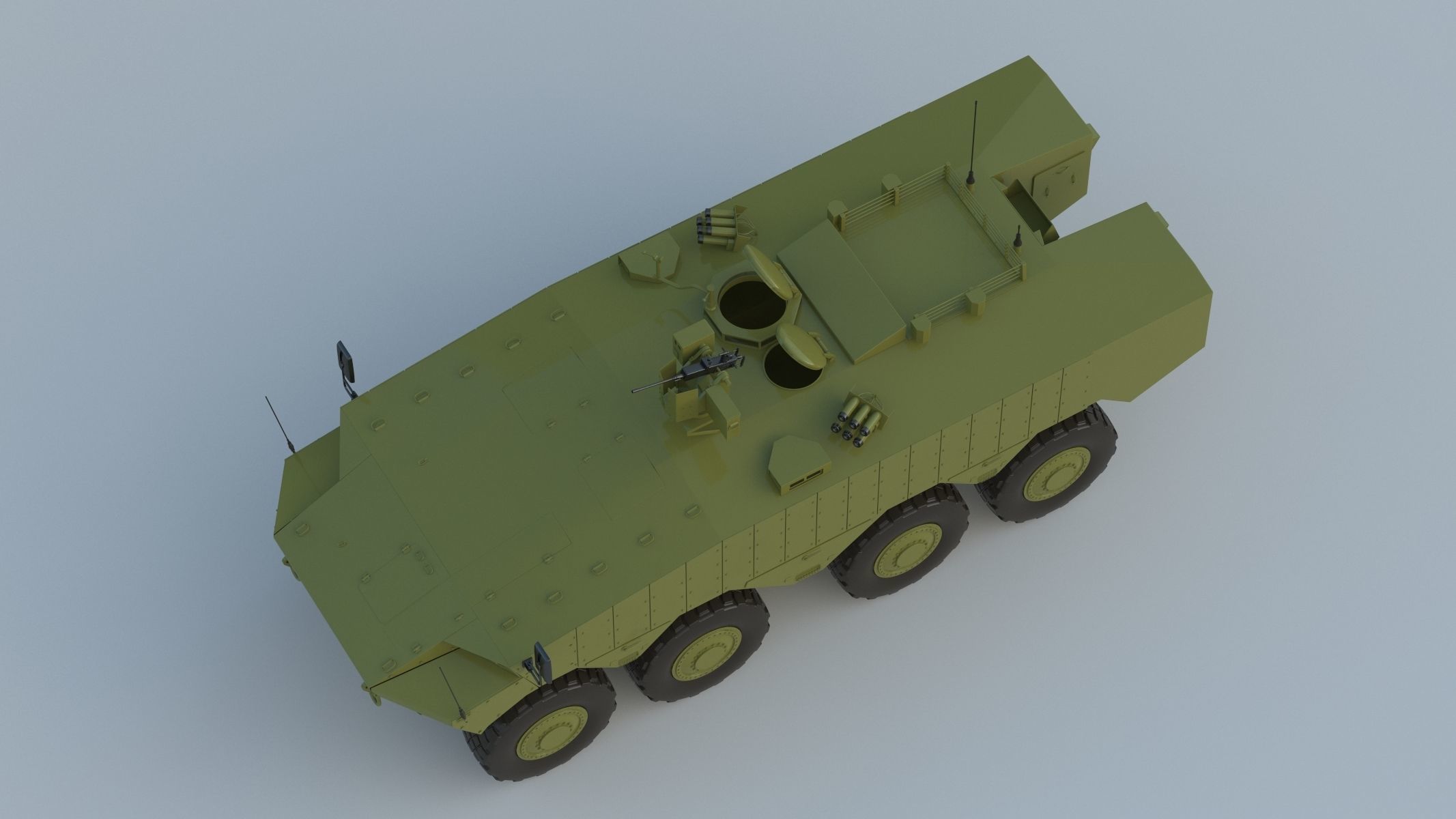 Eitan 8x8 APC Armoured Fighting Vehicle 3D model | CGTrader