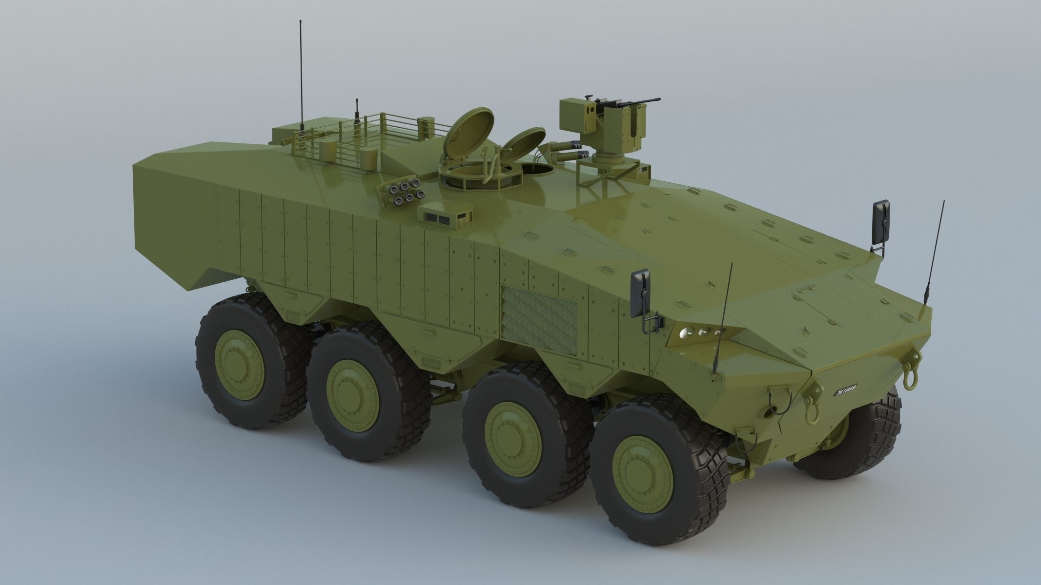 Eitan 8x8 APC Armoured Fighting Vehicle 3D model | CGTrader