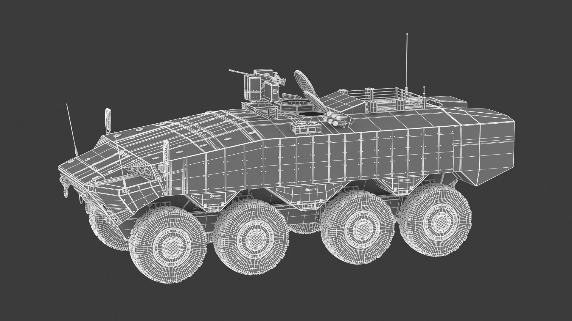 Eitan 8x8 APC Armoured Fighting Vehicle 3D model | CGTrader