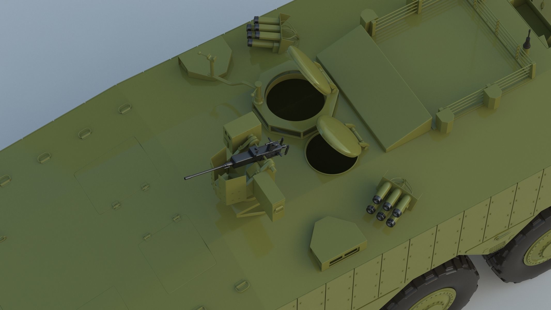 Eitan 8x8 APC Armoured Fighting Vehicle 3D model | CGTrader