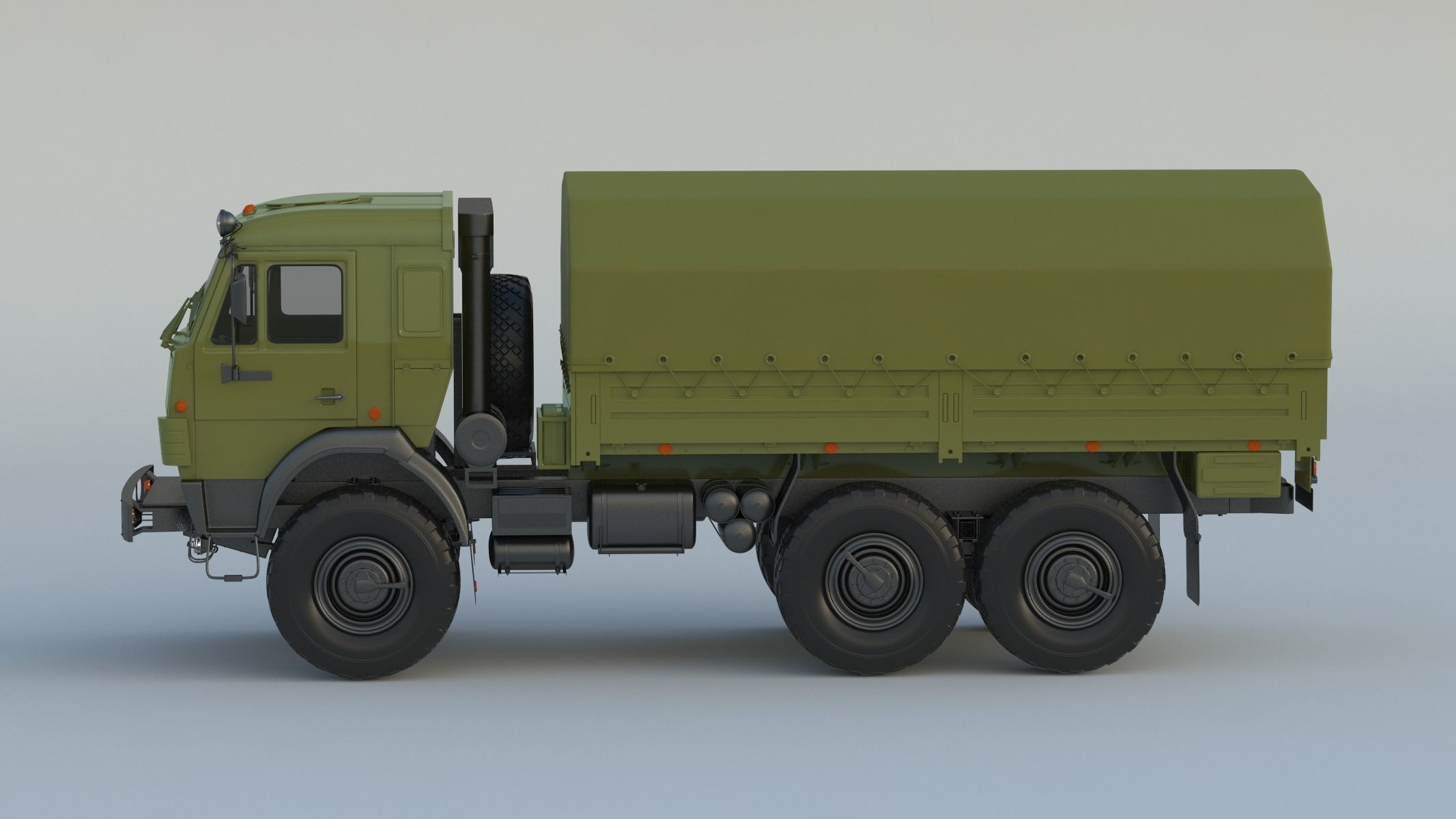 KamAZ-5350 military truck 3D model | CGTrader