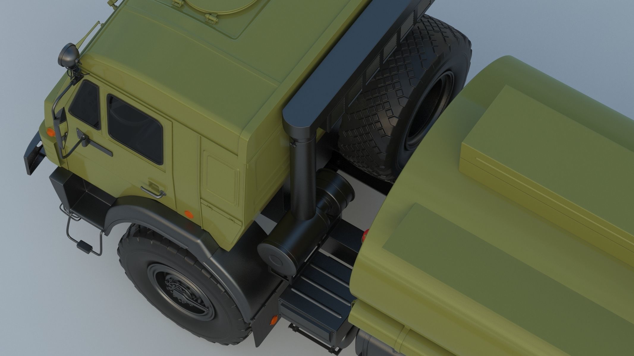 Kamaz-5350 Fuel Tanker 3D model | CGTrader