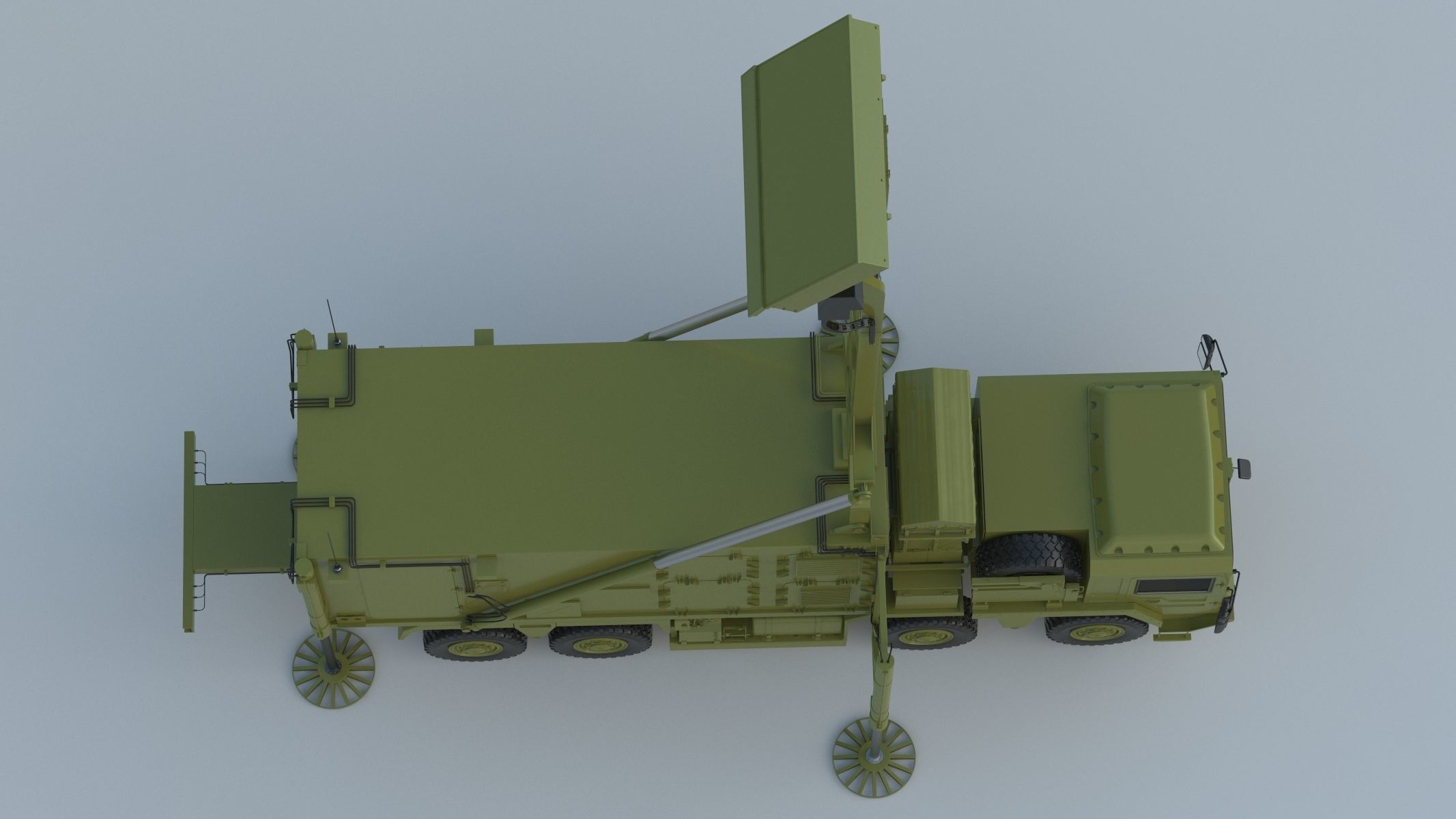 Mobile Tracking Radar Truck 3D model | CGTrader
