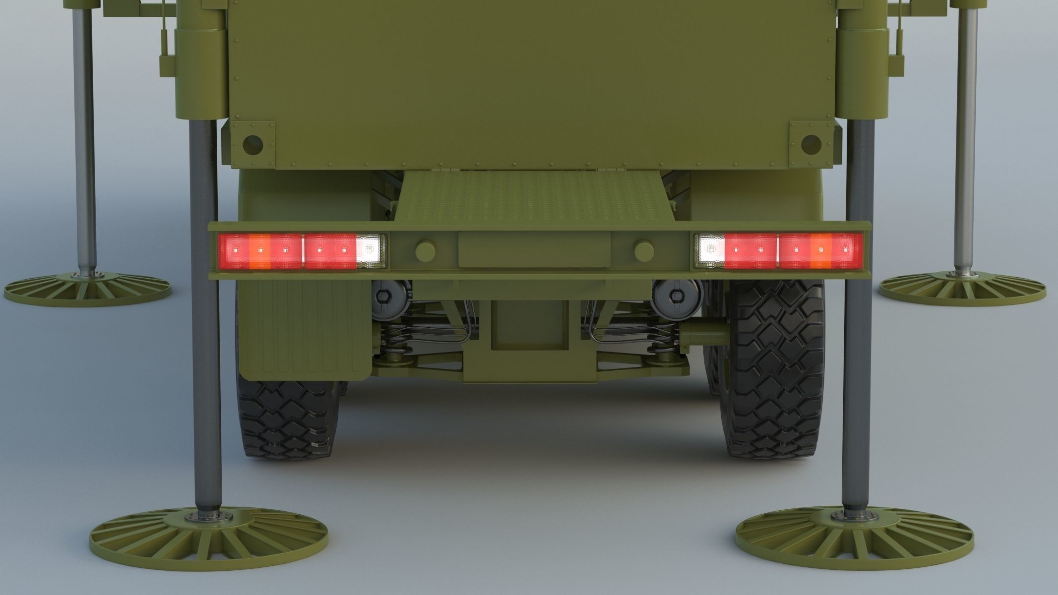 Mobile Tracking Radar Truck 3D model | CGTrader