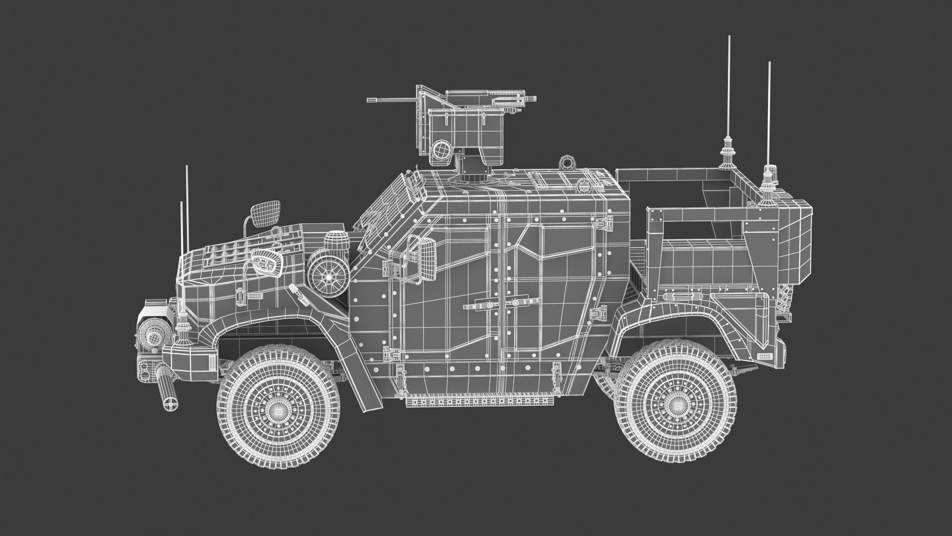Oshkosh L-ATV in M1278 Heavy Guns Carrier 3D model | CGTrader