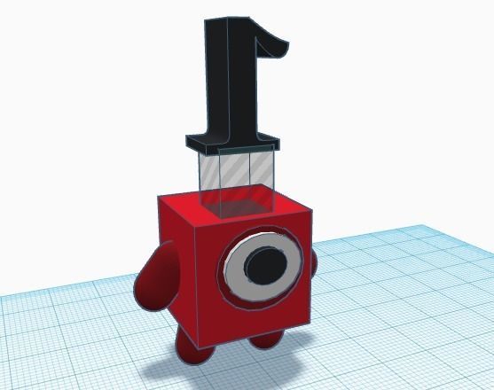 numberblocks 1 cube 3D model | CGTrader