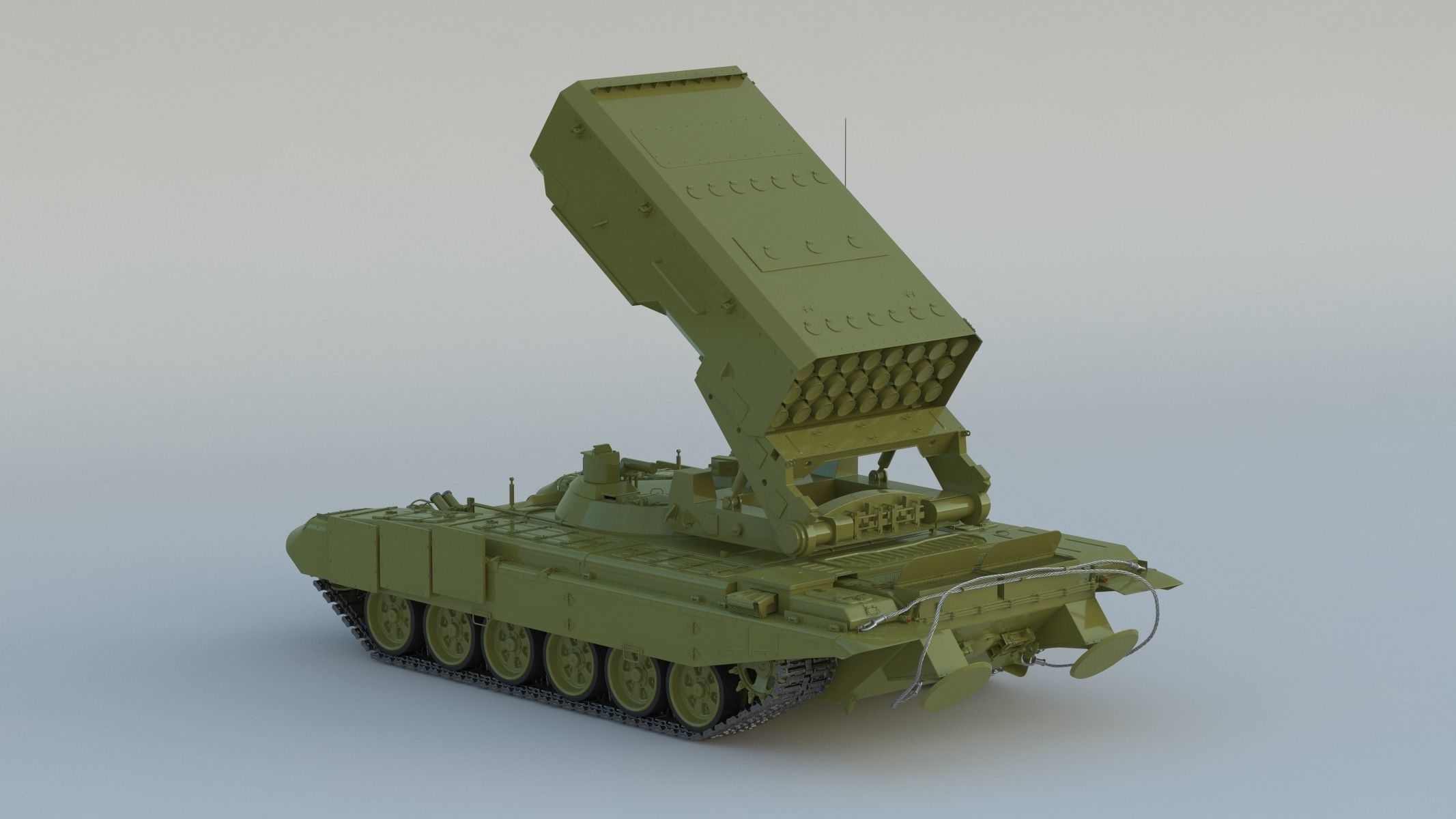 TOS-1 Multiple Rocket Launcher 3D model | CGTrader