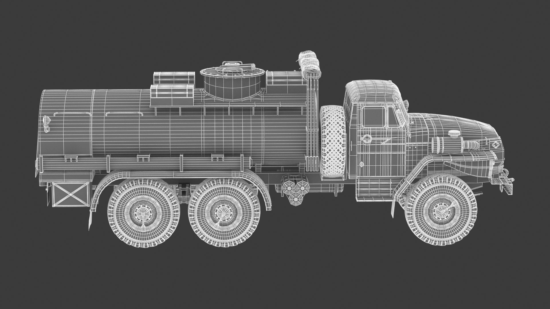 Ural-4320 Tanker 3D model | CGTrader