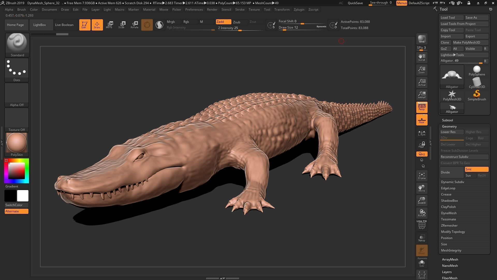 Alligator 3D model | CGTrader