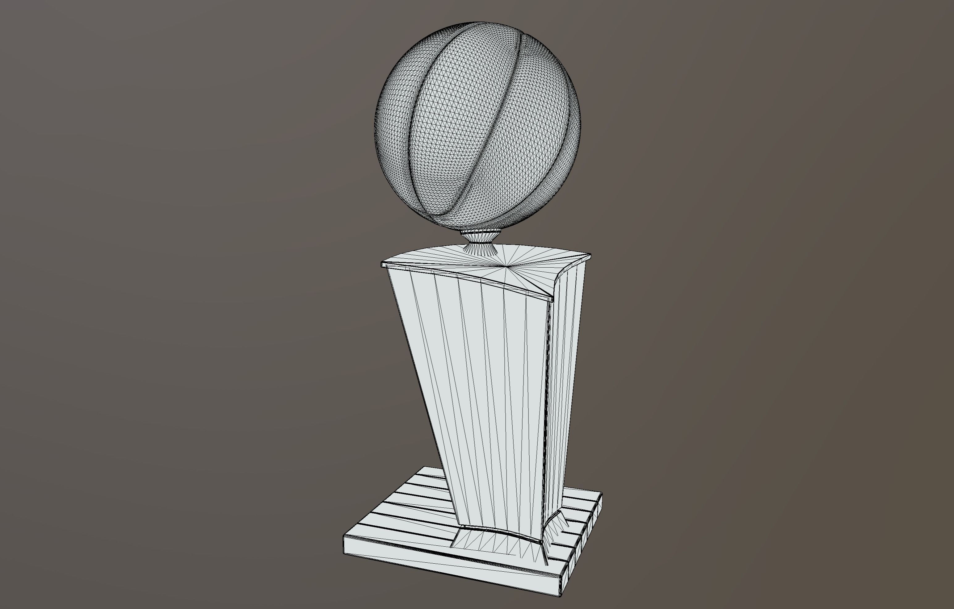 3D model NBA Championship Trophy VR / AR / low-poly | CGTrader