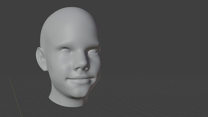 3D head female model 3D model | CGTrader
