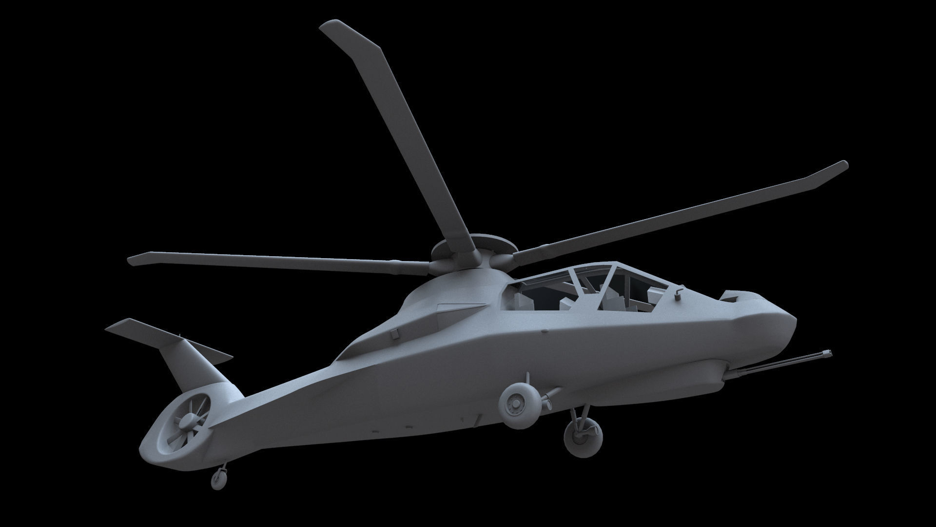 Boeing-Sikorsky RAH-66A Comanche free VR / AR / low-poly 3D model ...