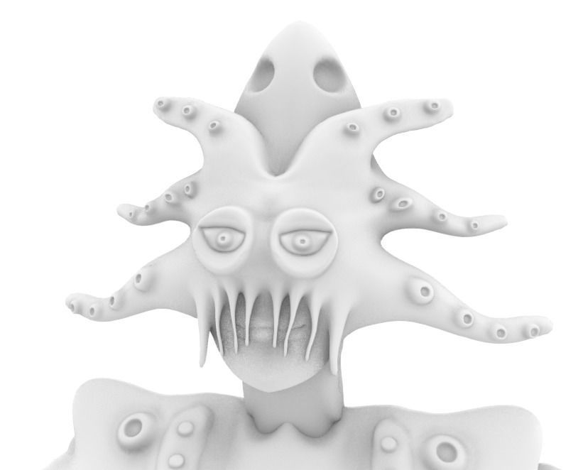 Female Human-Octopus Creature 3D model | CGTrader