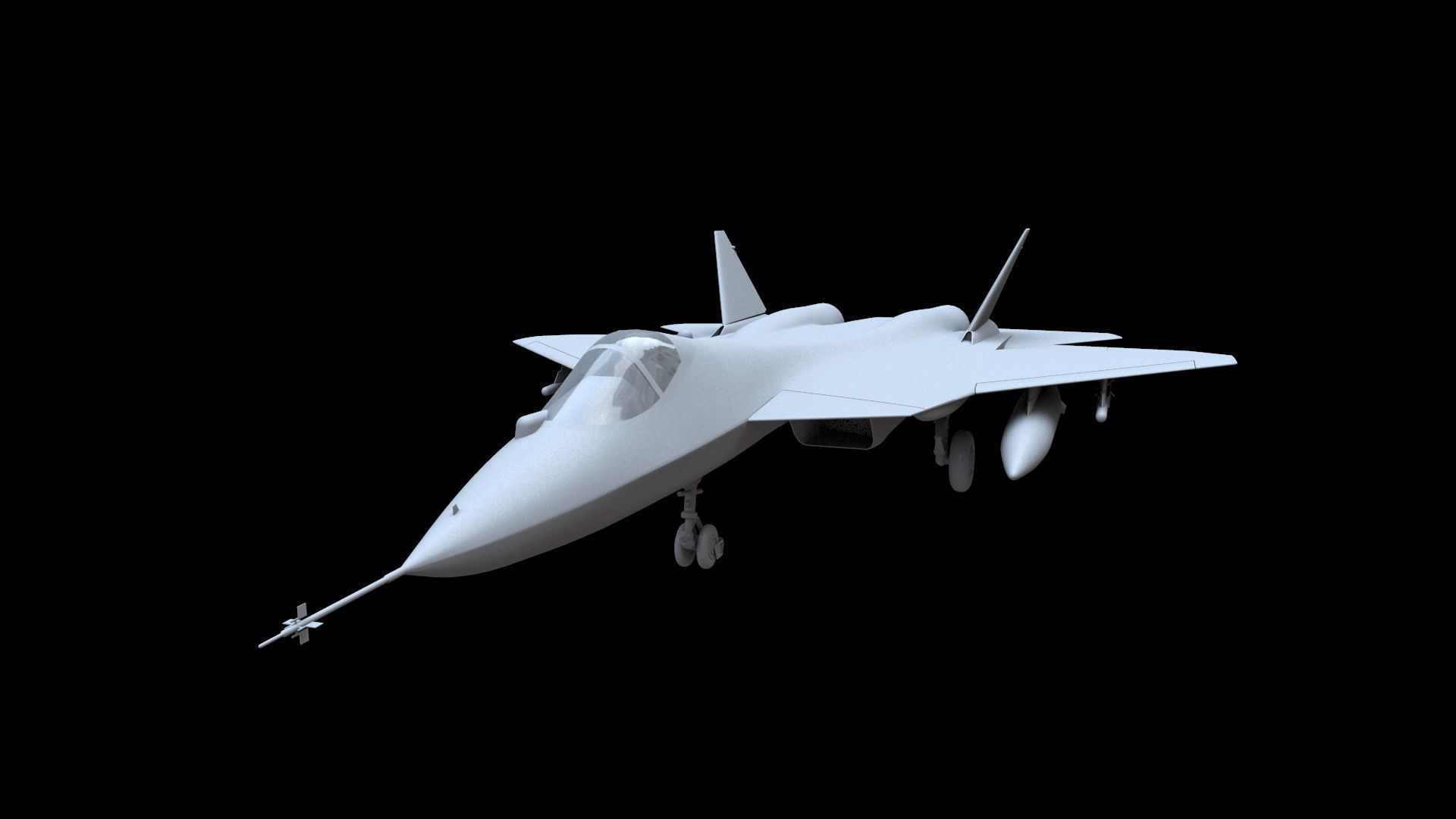Sukhoi Su-57 free VR / AR / low-poly 3D model | CGTrader