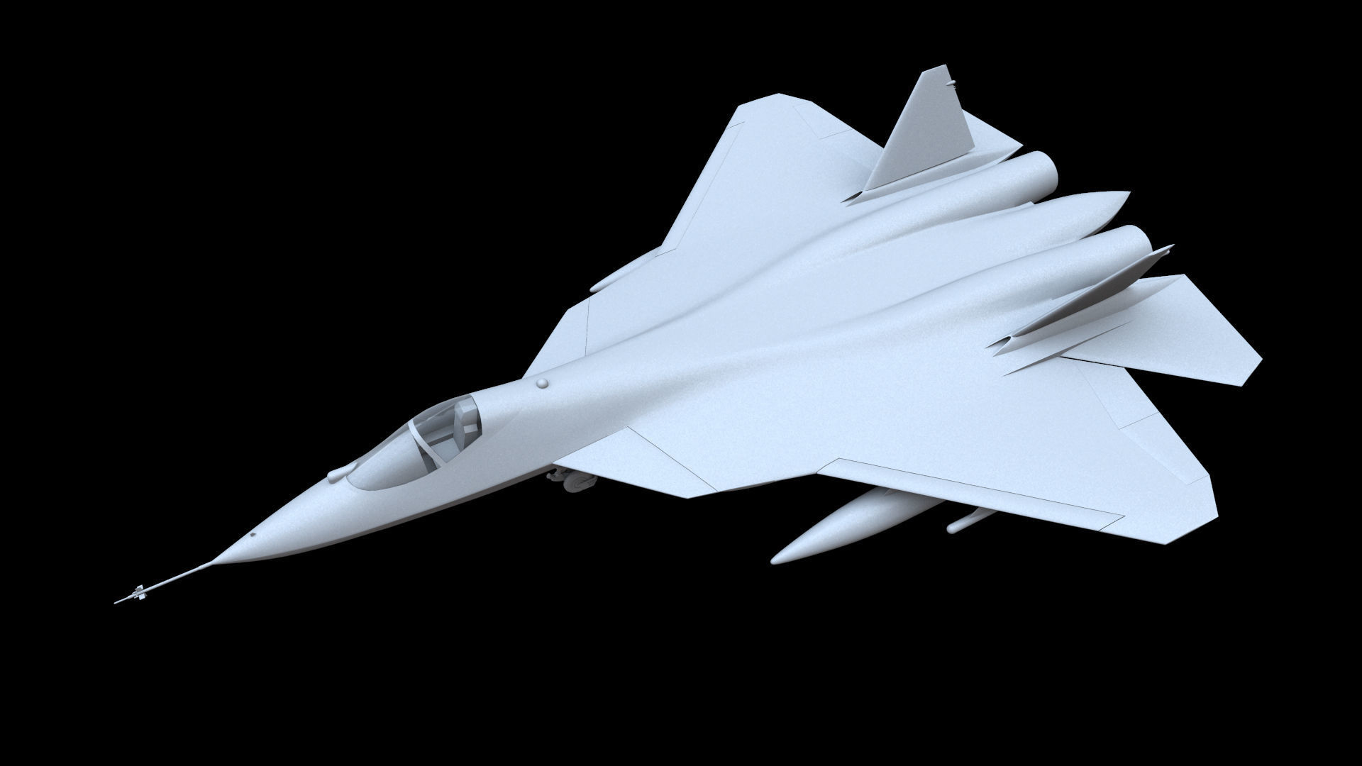 Sukhoi Su-57 free VR / AR / low-poly 3D model | CGTrader