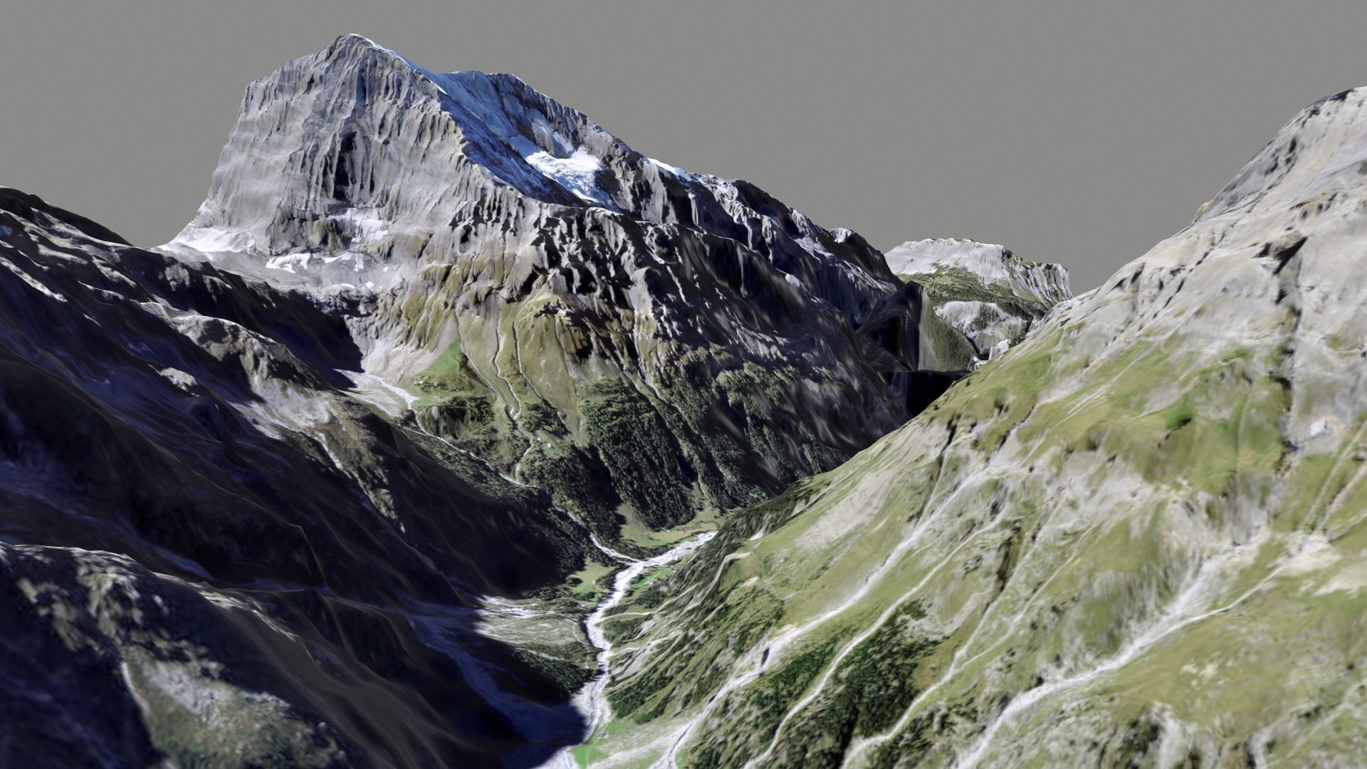 Mountain landscape Doldenhorn Alps Switzerland 3D model | CGTrader