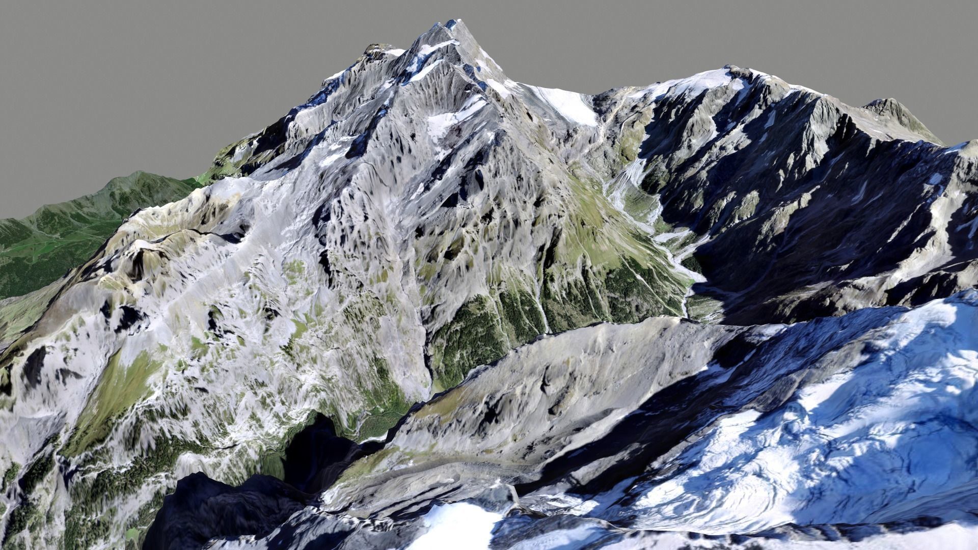 Mountain landscape Doldenhorn Alps Switzerland 3D model | CGTrader