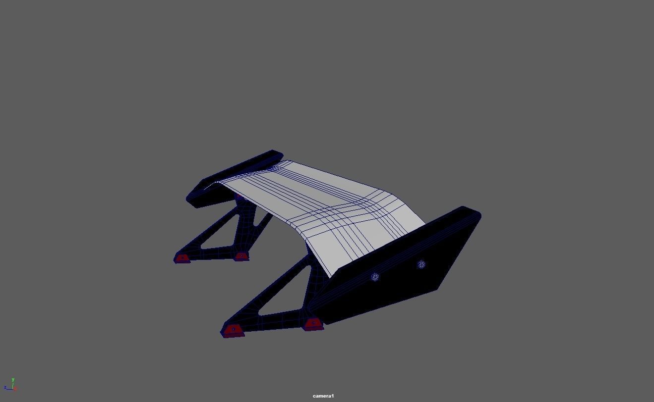 3D model Car Spoiler Pack Modern Sport Car Spoiler VR / AR / low-poly ...