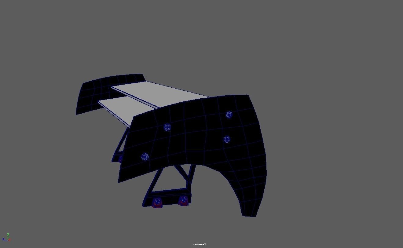 3D model Car Spoiler Pack Modern Sport Car Spoiler VR / AR / low-poly ...