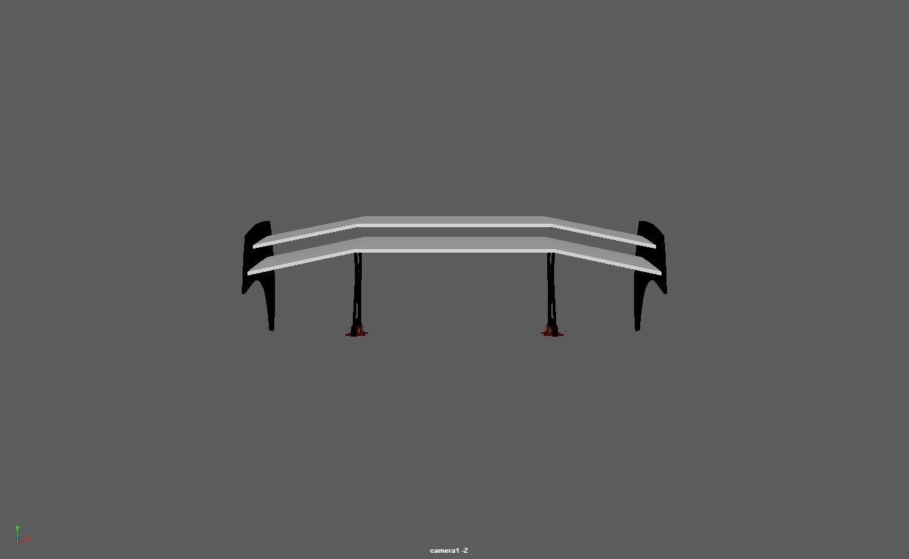 3D model Car Spoiler Pack Modern Sport Car Spoiler VR / AR / low-poly ...