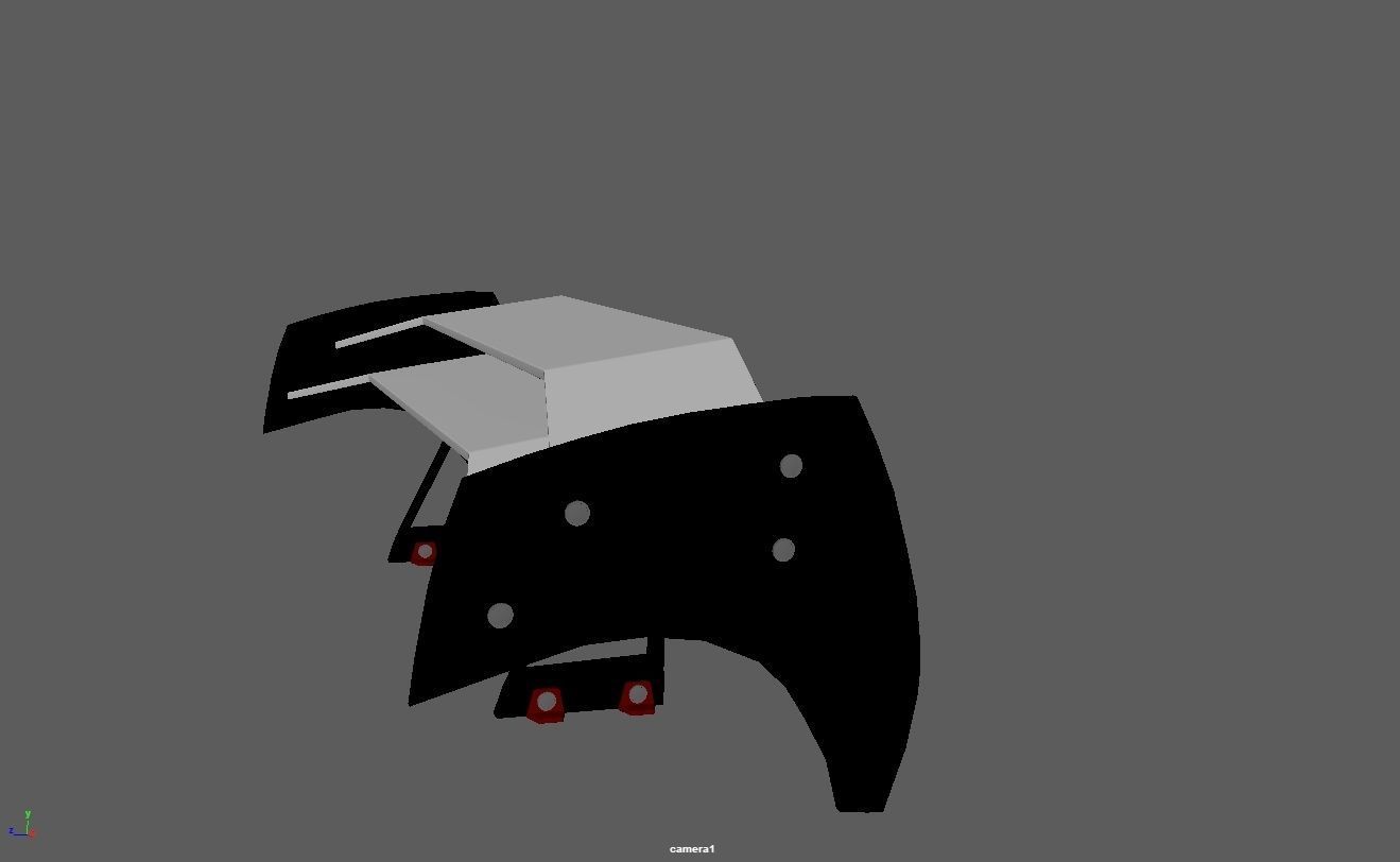 3D model Car Spoiler Pack Modern Sport Car Spoiler VR / AR / low-poly ...