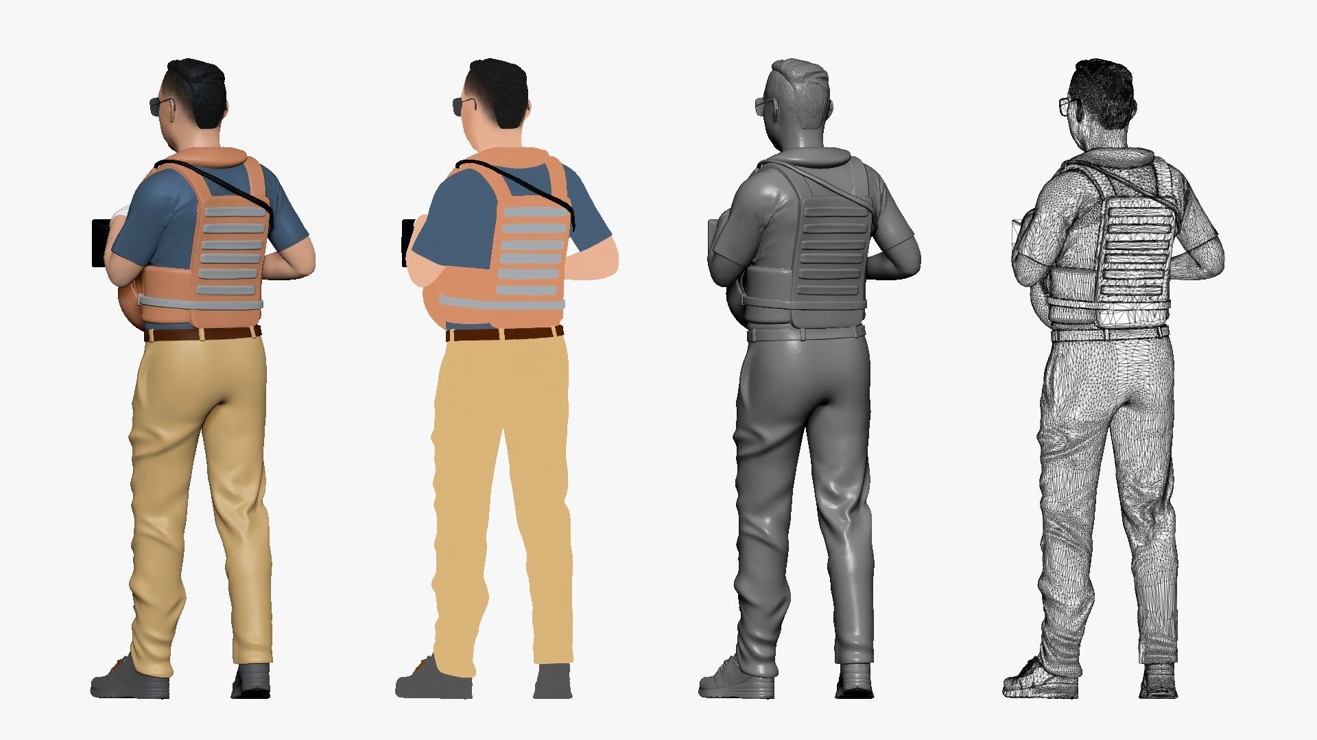 001123 cameraman in armor 3d print ready 3D model 3D printable | CGTrader