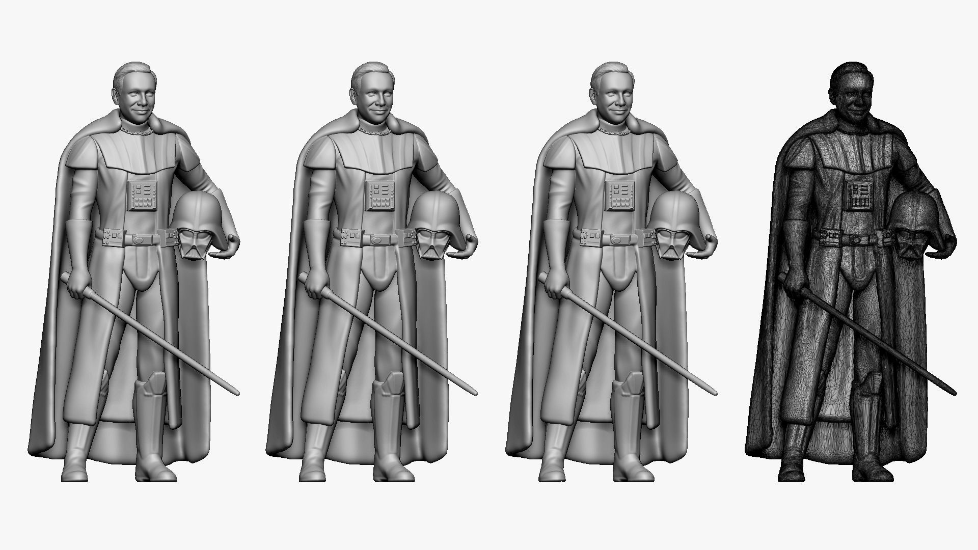 001129 darth vader 3d print ready 3D model 3D printable | CGTrader