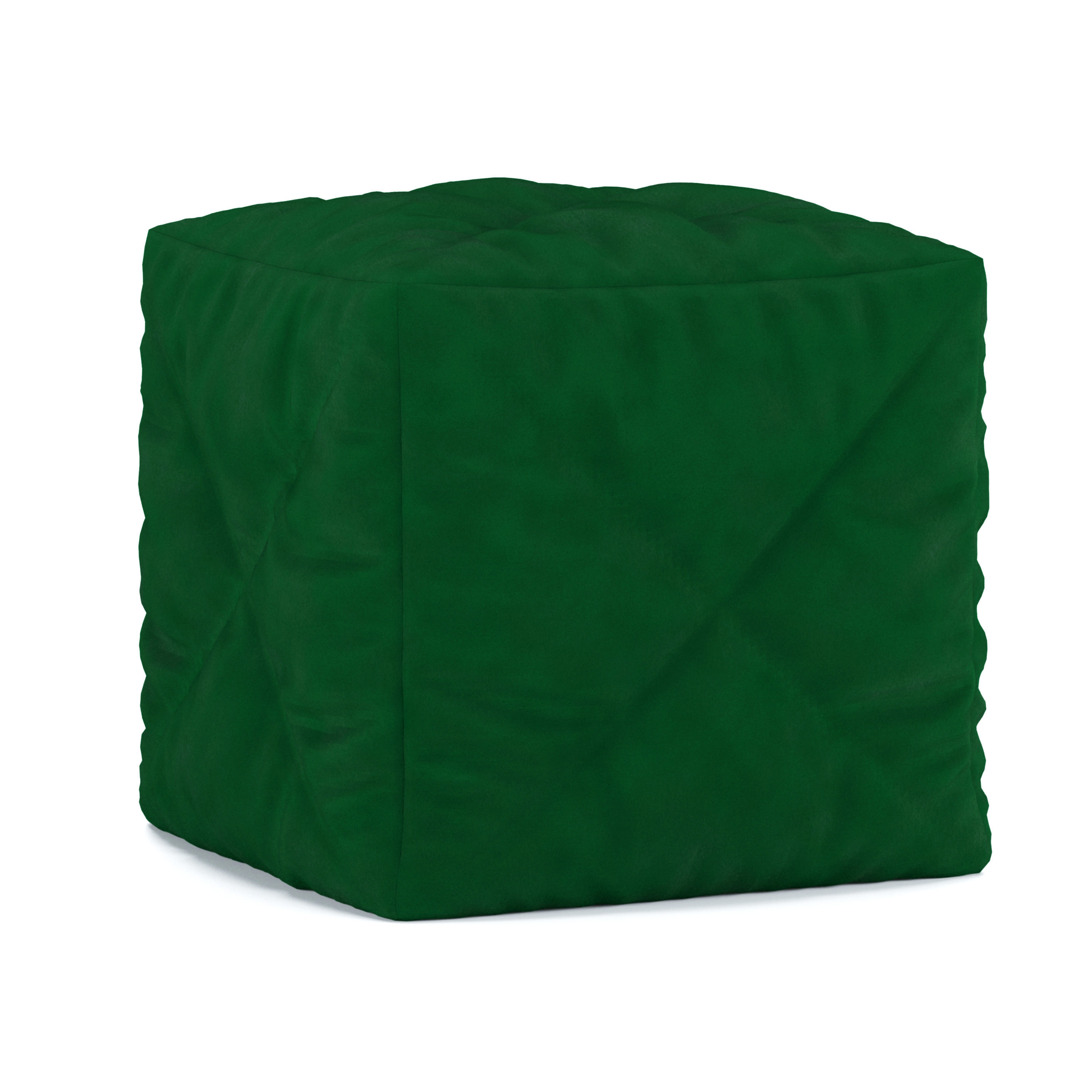 pouff 3d model cube cushions - 3D model animated rigged | CGTrader